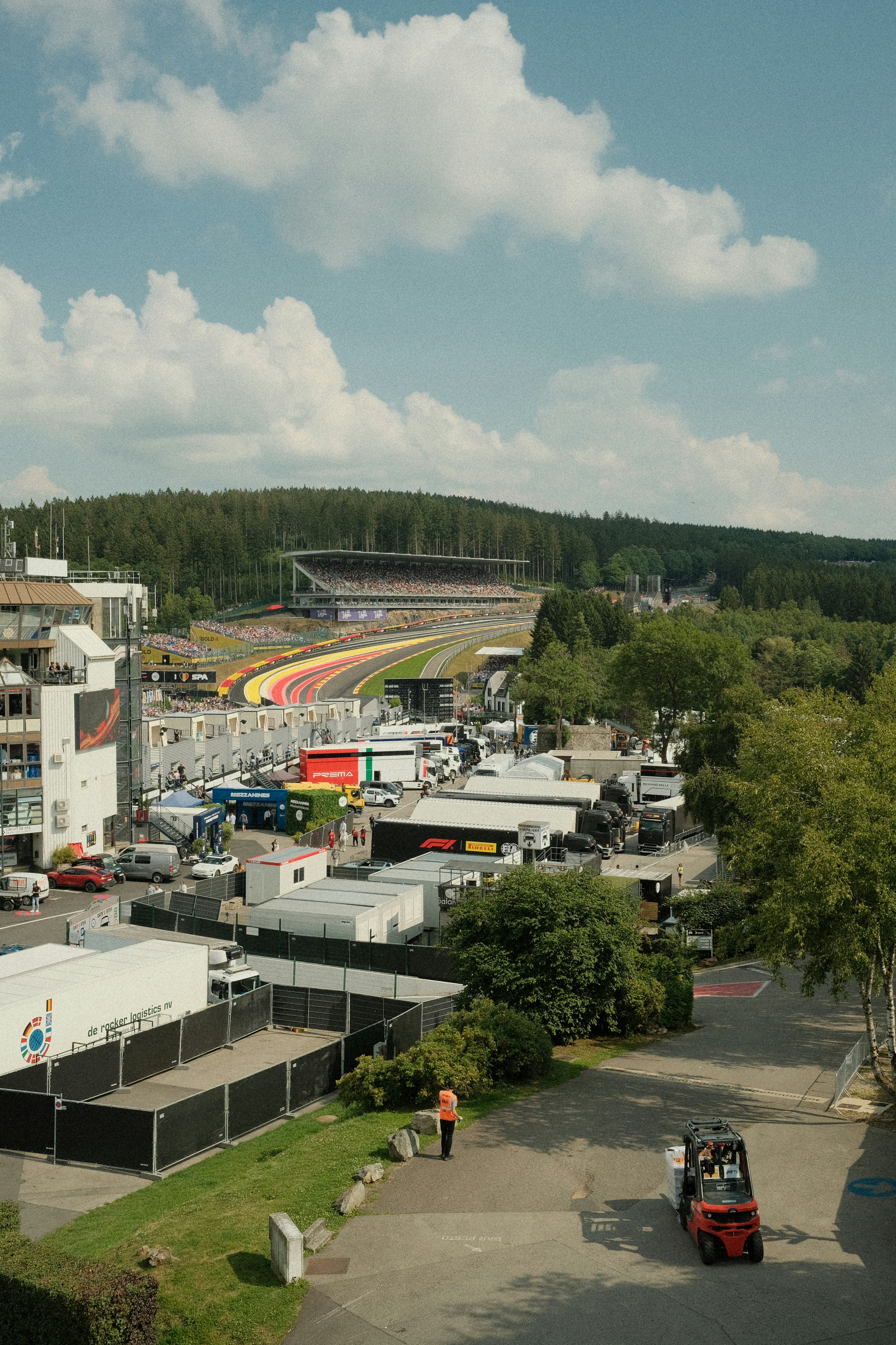 Pit Lane Panorama: The Circuit Sparks to Life