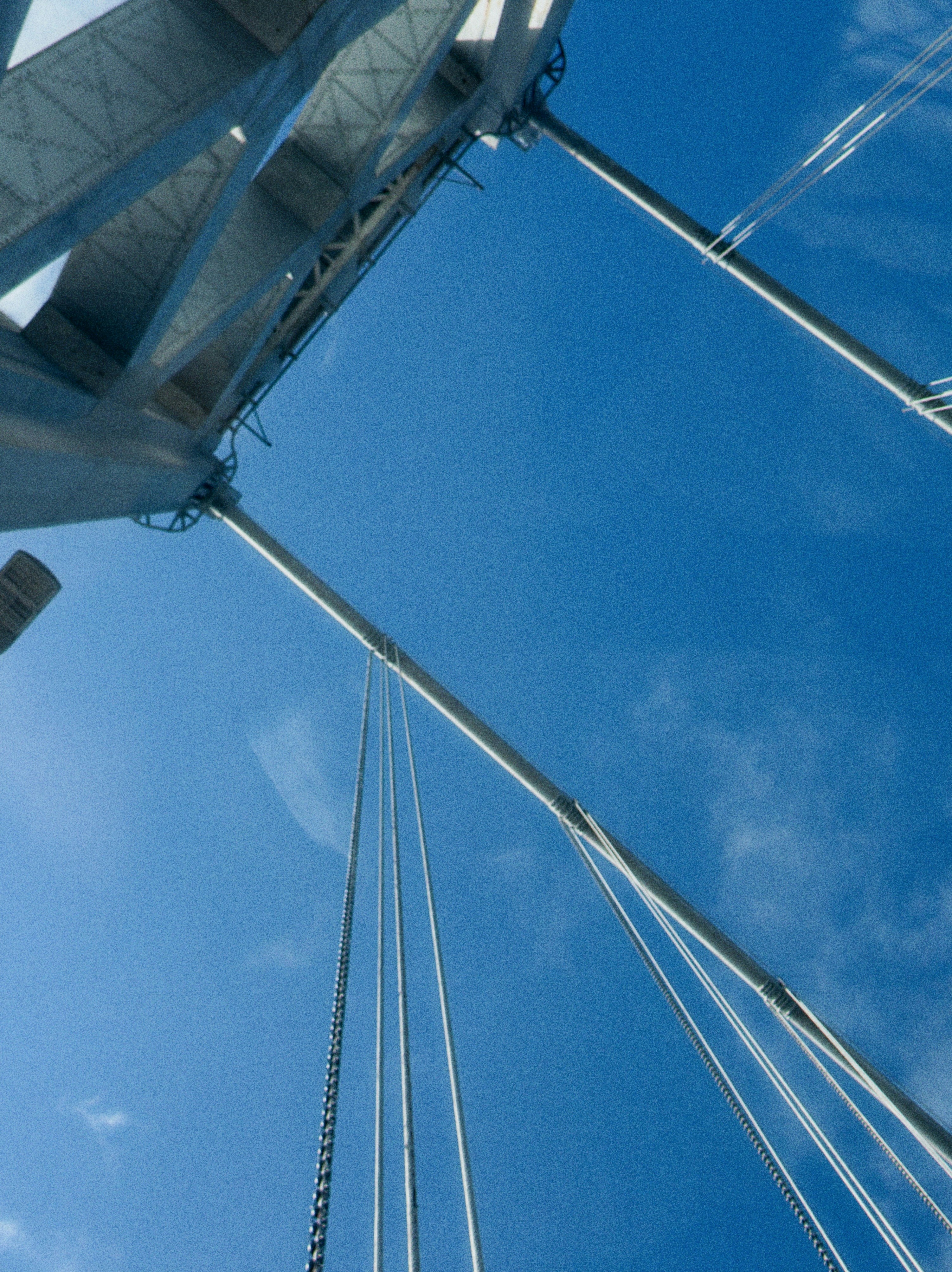 Blue Steel Riser: Footbridge Tension in Sky