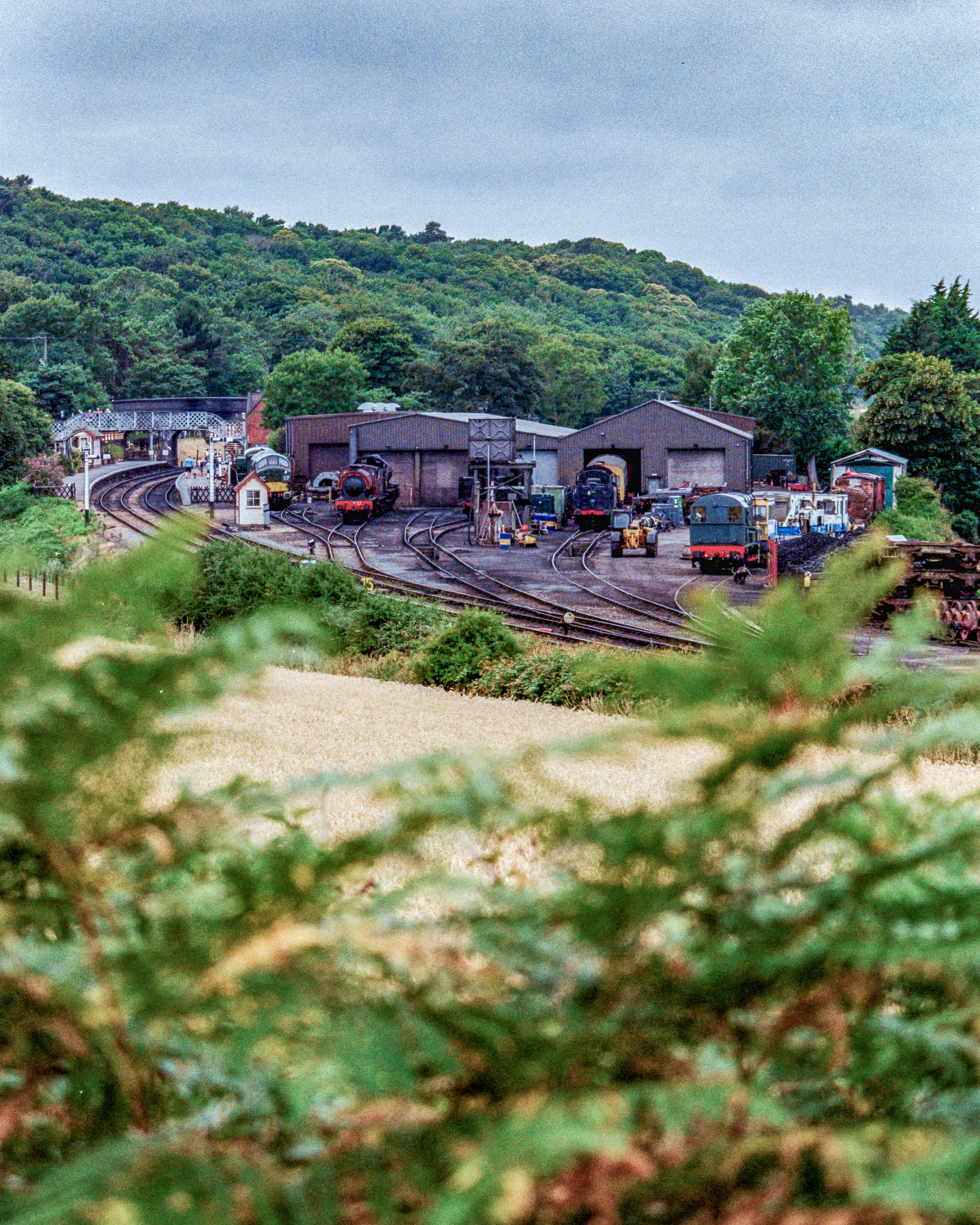 Weybourne Station, part of the heritage North Norfolk Railway, nestled in the countryside.