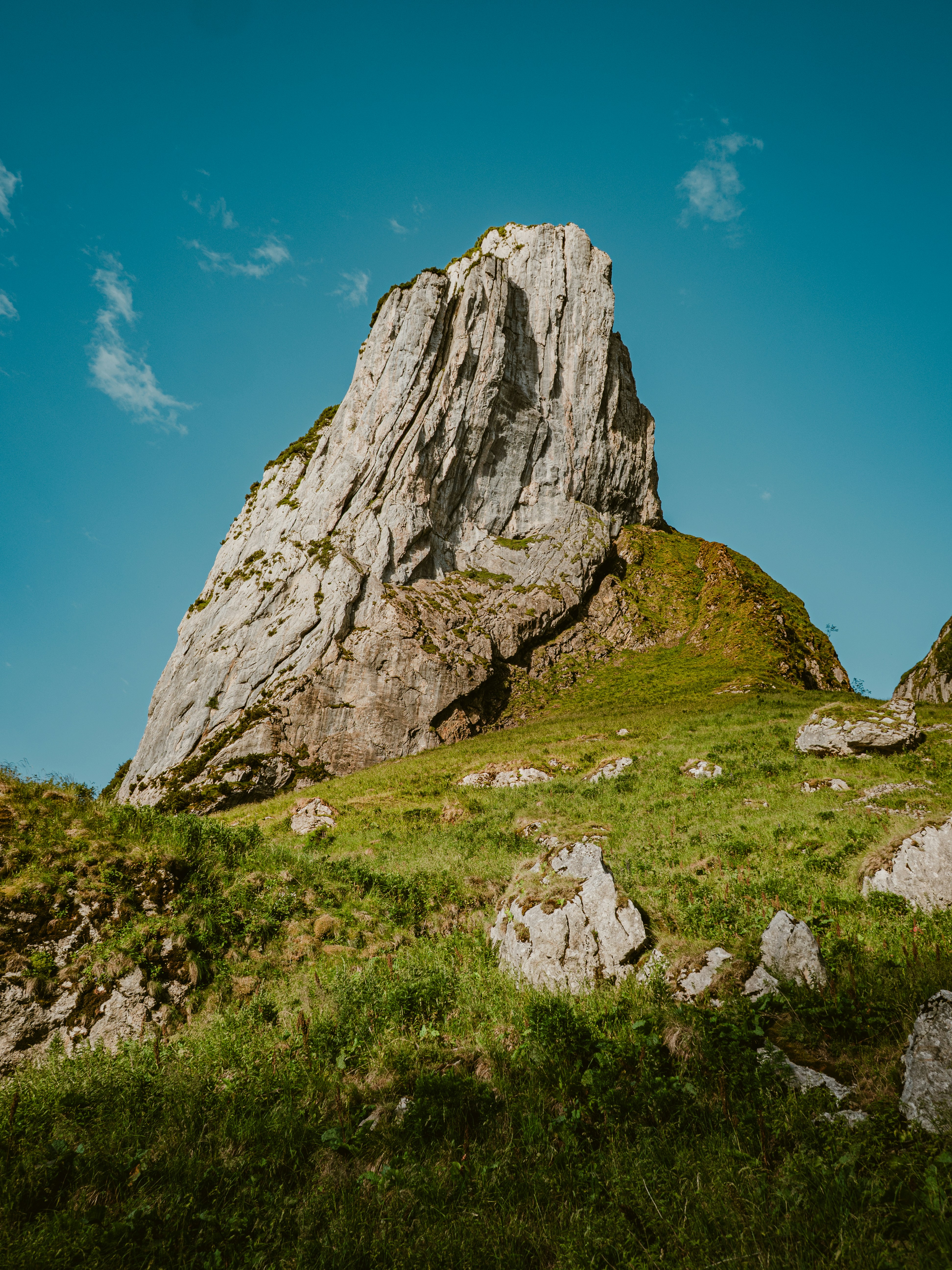 Granite Peak Under a Cerulean Sky