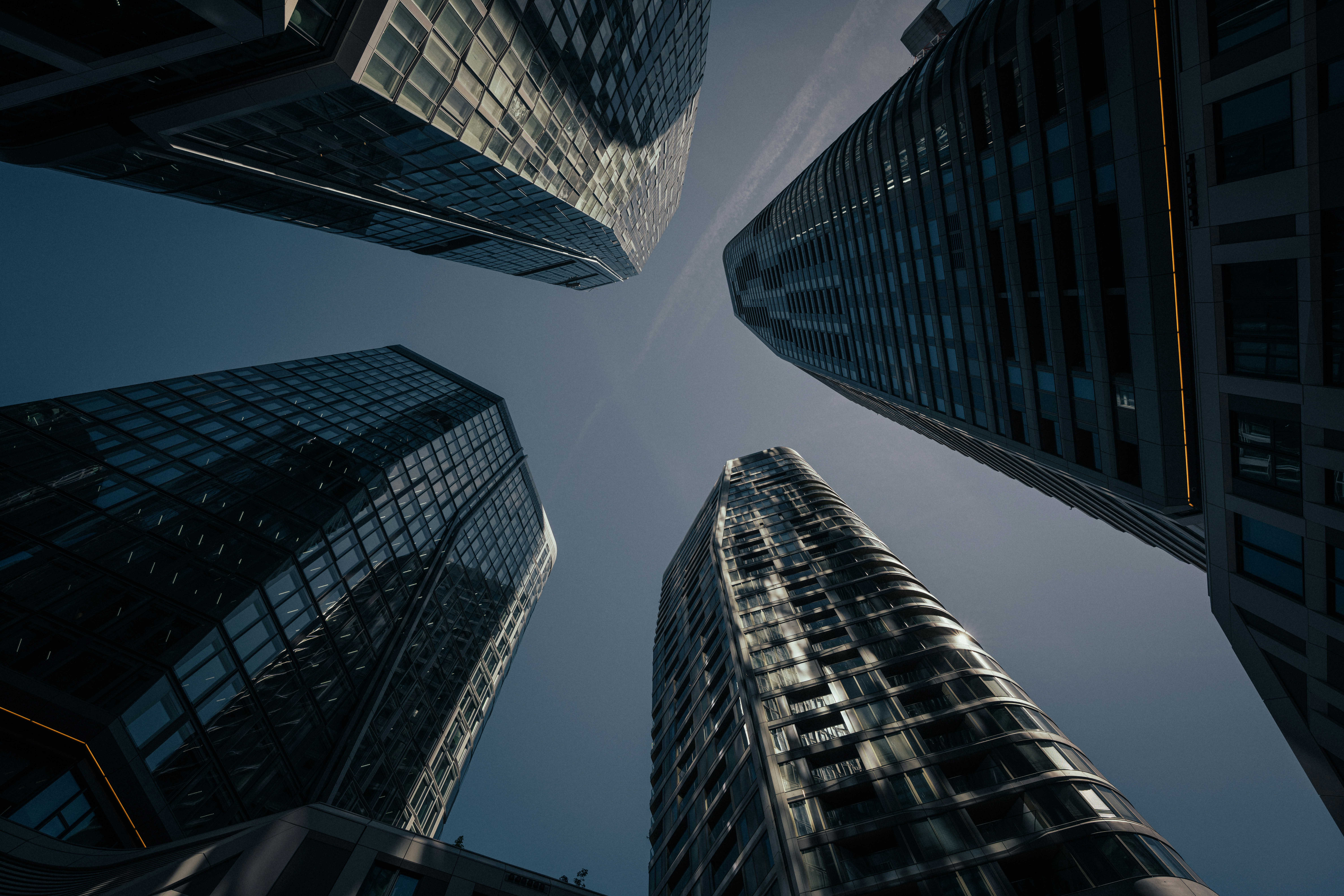 Urban Giants: Reaching for the Sky in a Vantage of Glass and Steel
