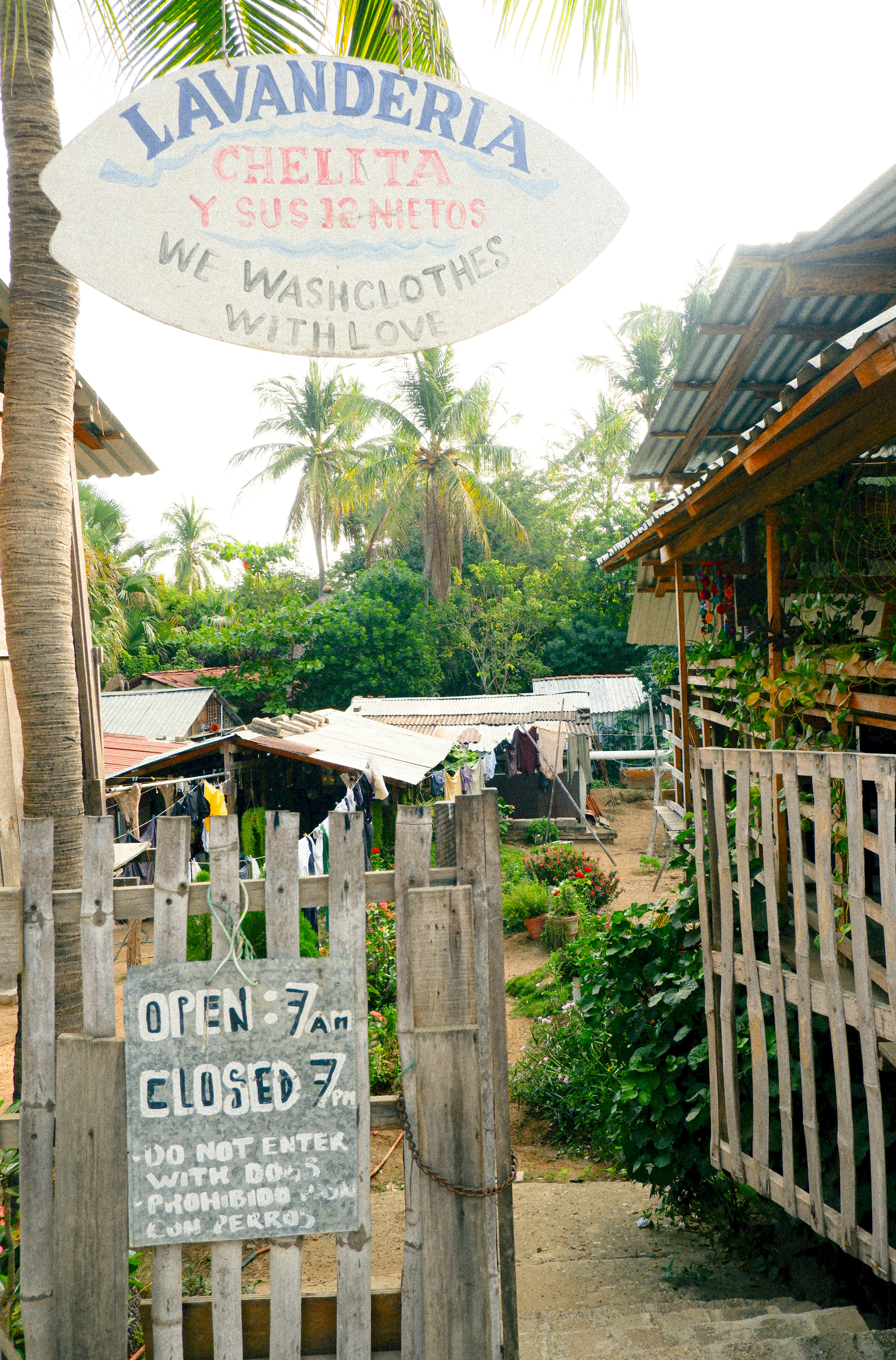 Open Gate to a Sunny Village Path