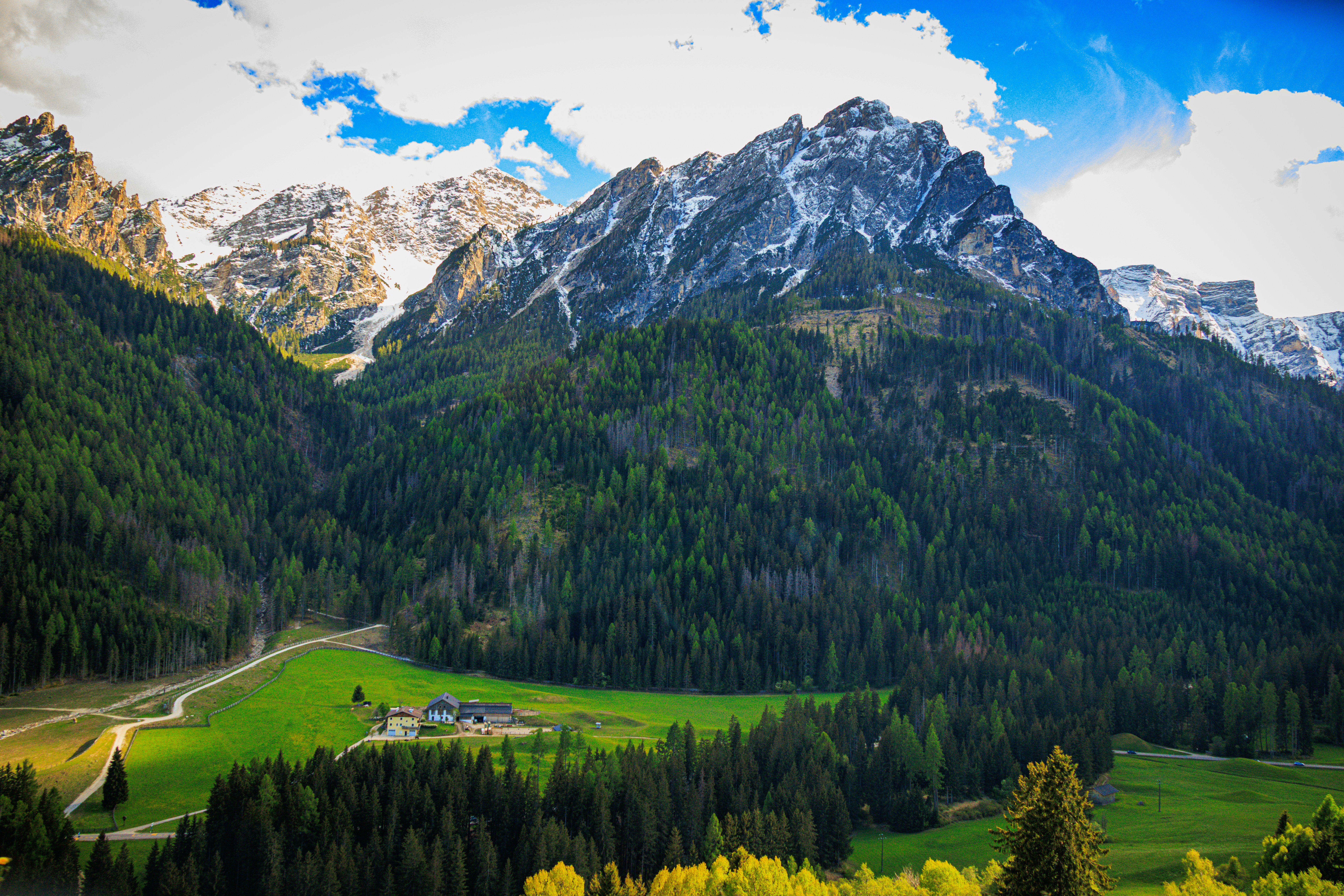 Valley Ridge Under Alpine Peak