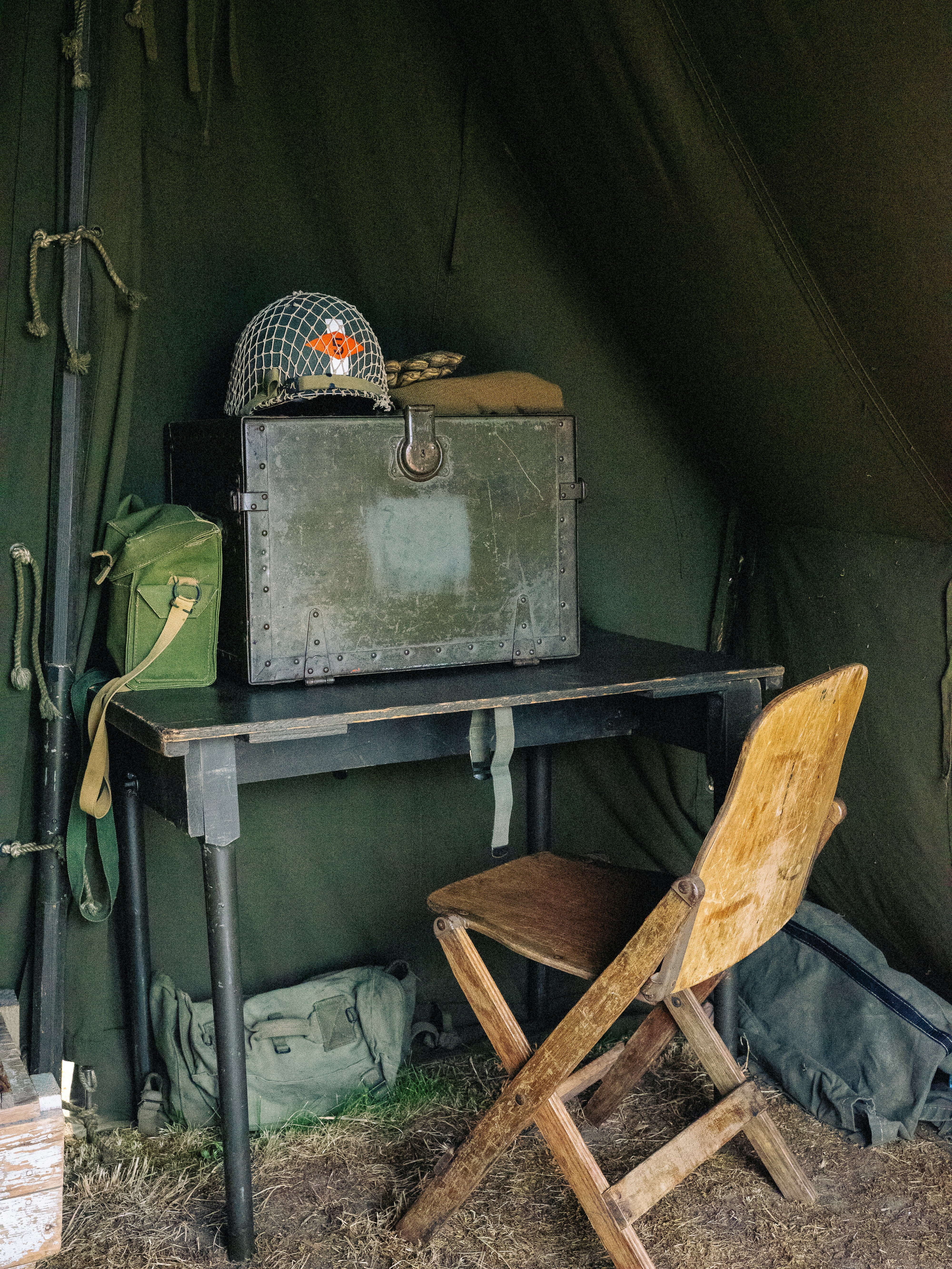 Field Desk: A Quiet Corner of Military Shelter