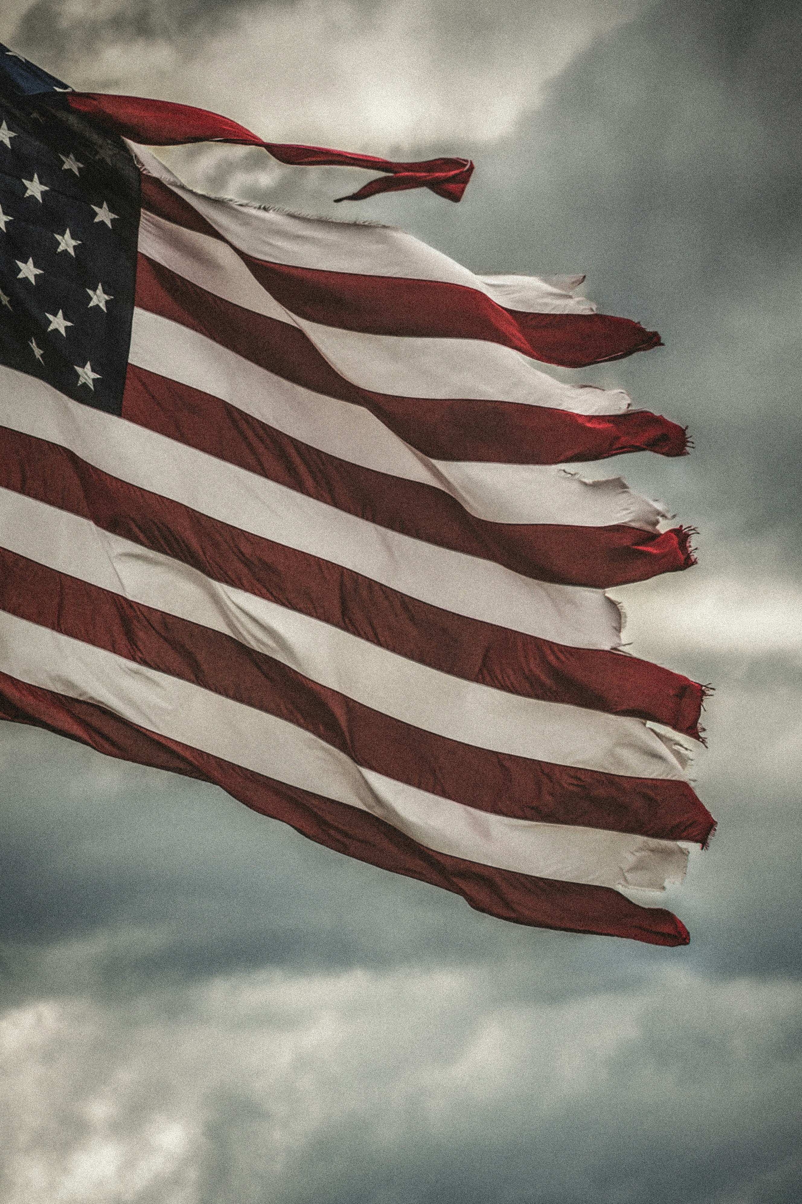 Tattered Grace: The Flag in Wind and Light