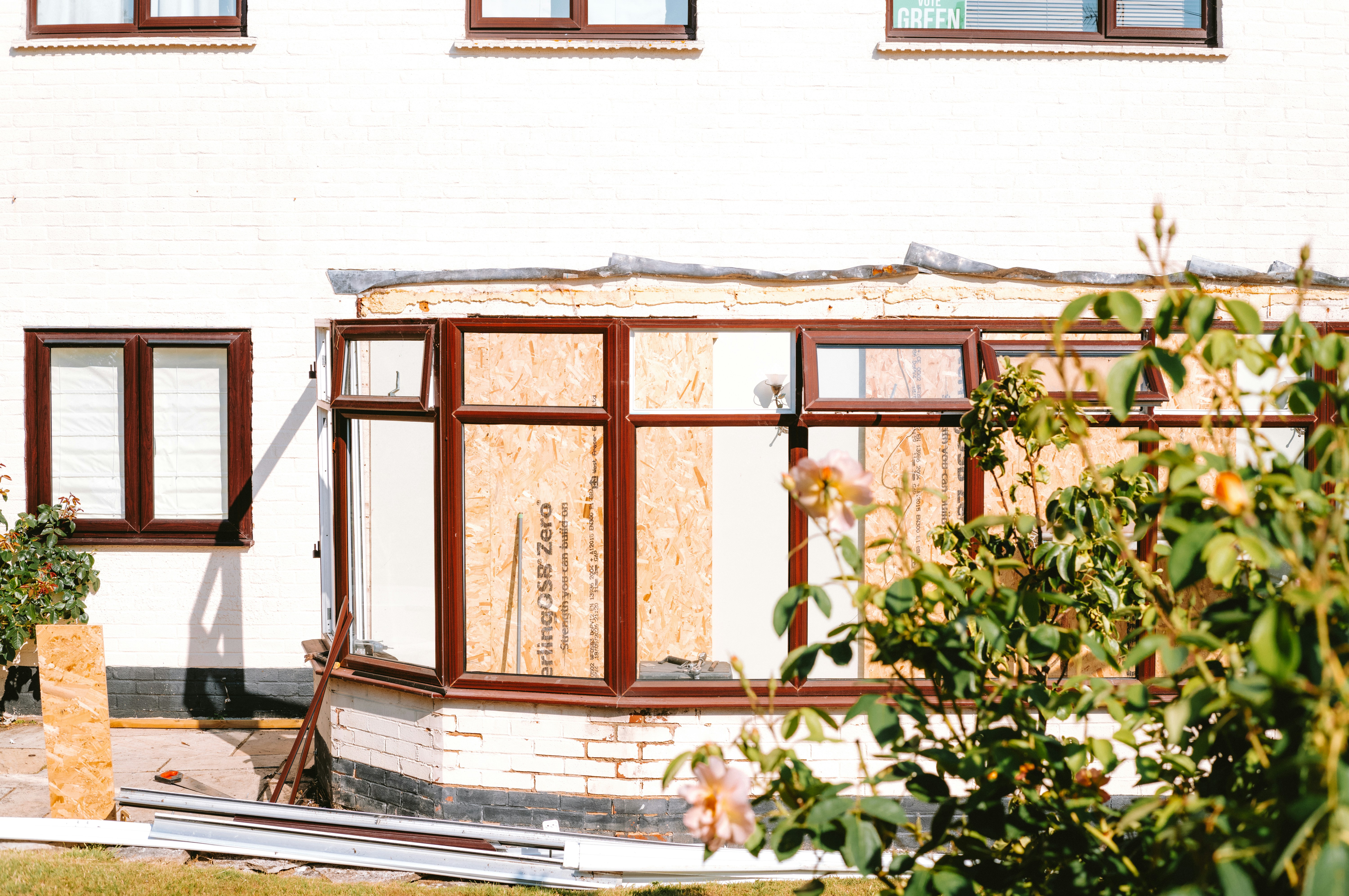 Sunlit Conservatory Under Renovation