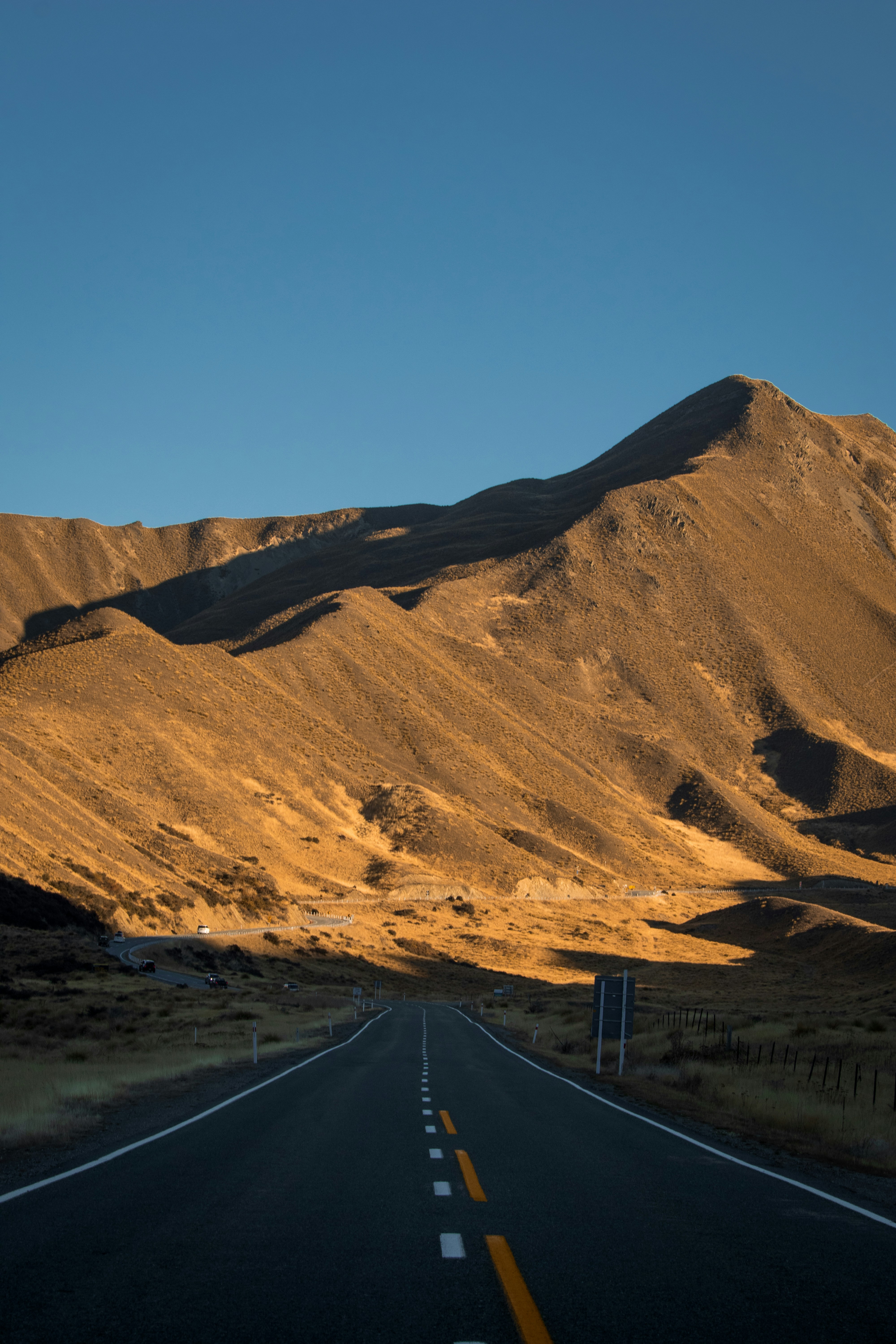 Desert Road to the Sunlit Summit