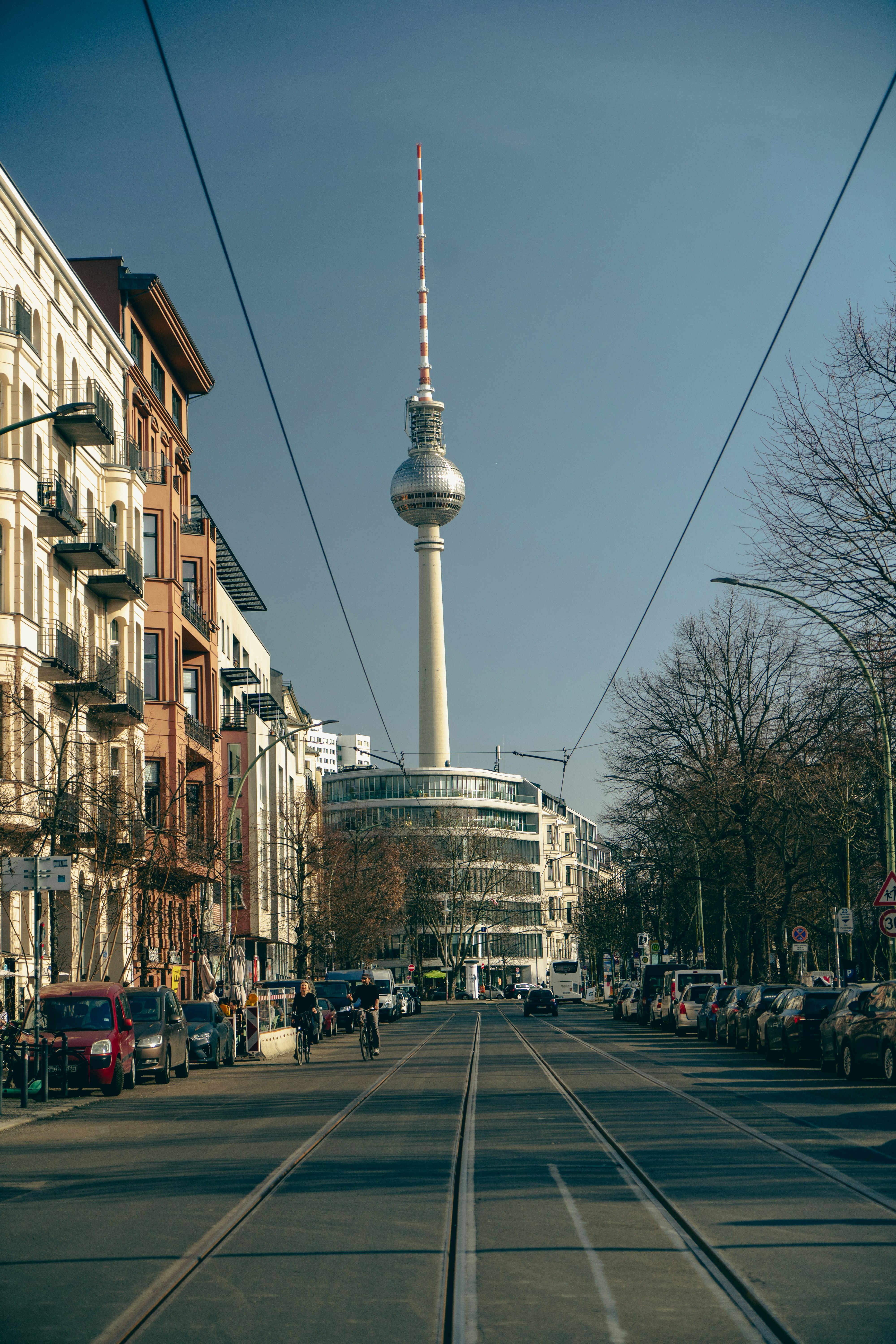 Berlin Streetcar Converges on the TV Tower