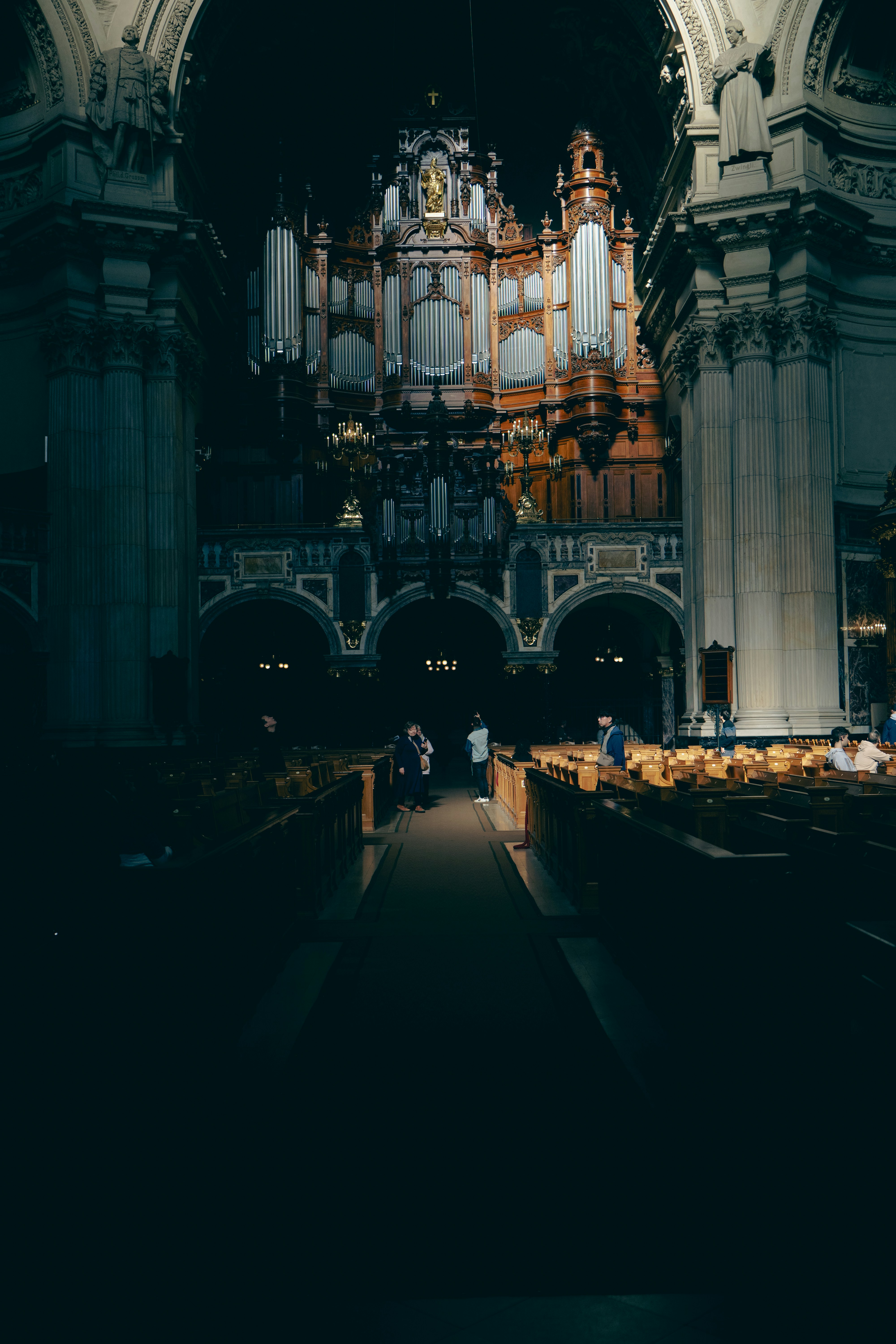 Cathedral Nave Leading to the Grand Organ