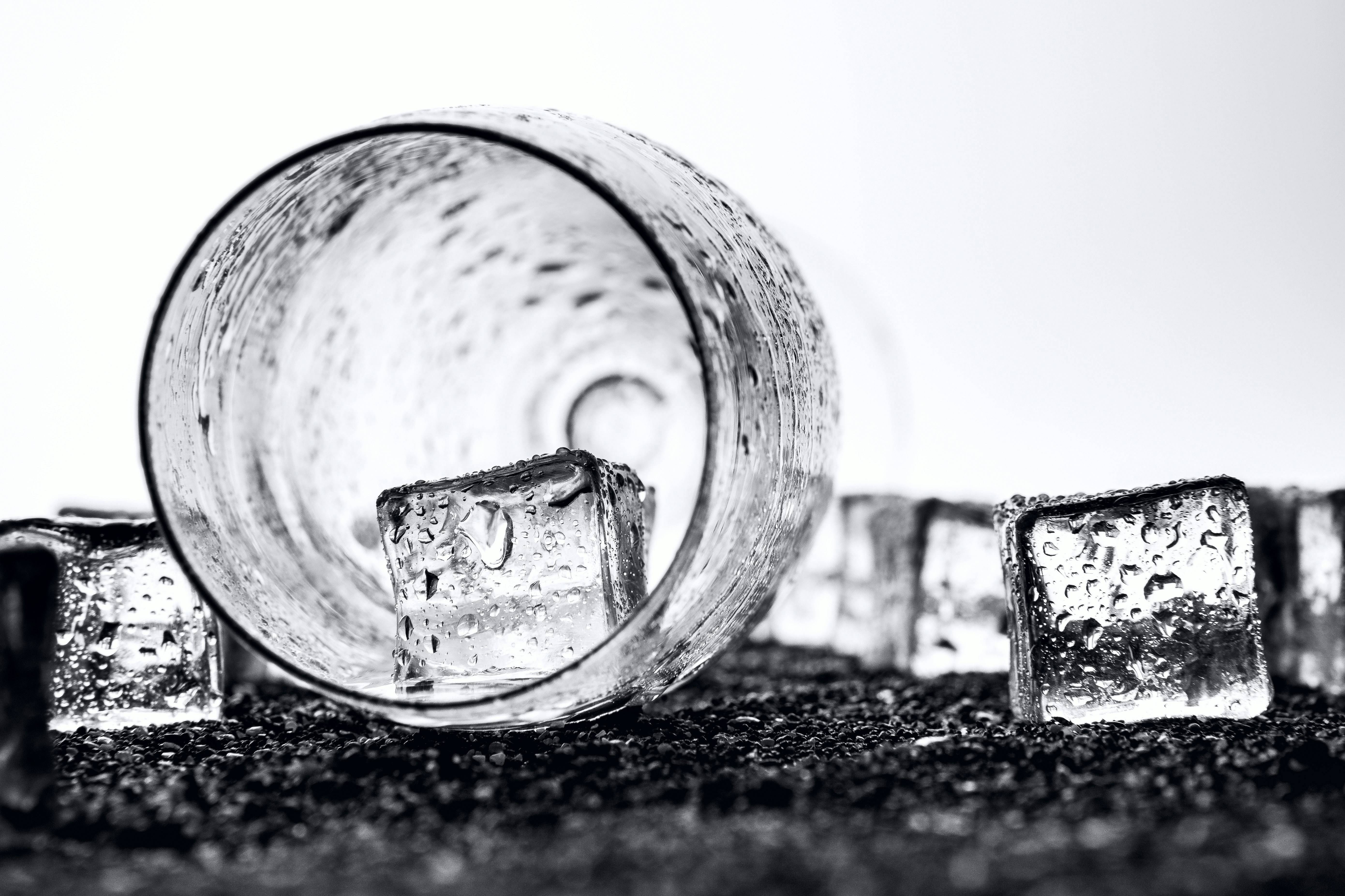 Discarded Glass Cylinder: Echoes of Ice and Gravel