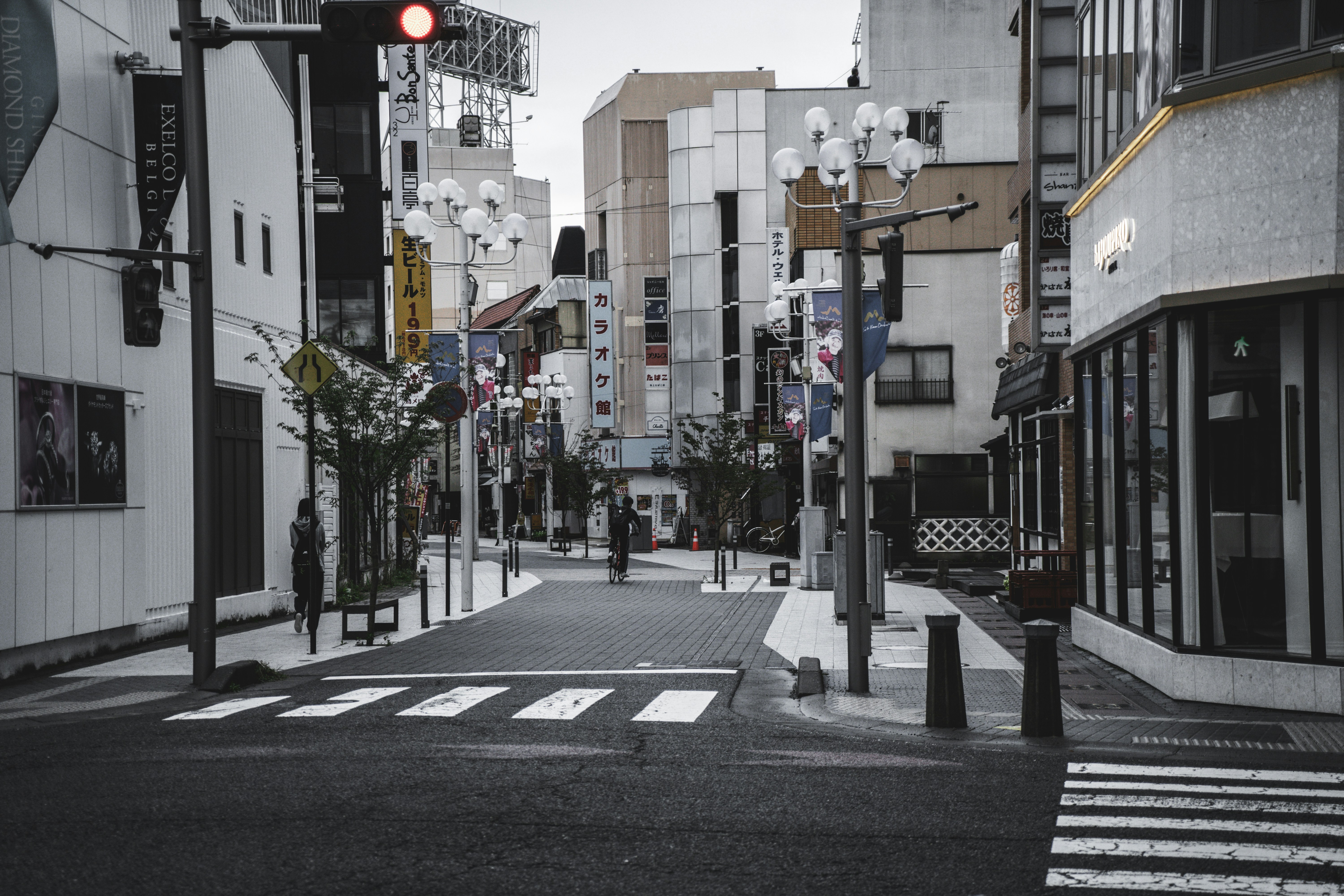 Quiet Street, Quiet Energy: A Monochrome City Corridorscape