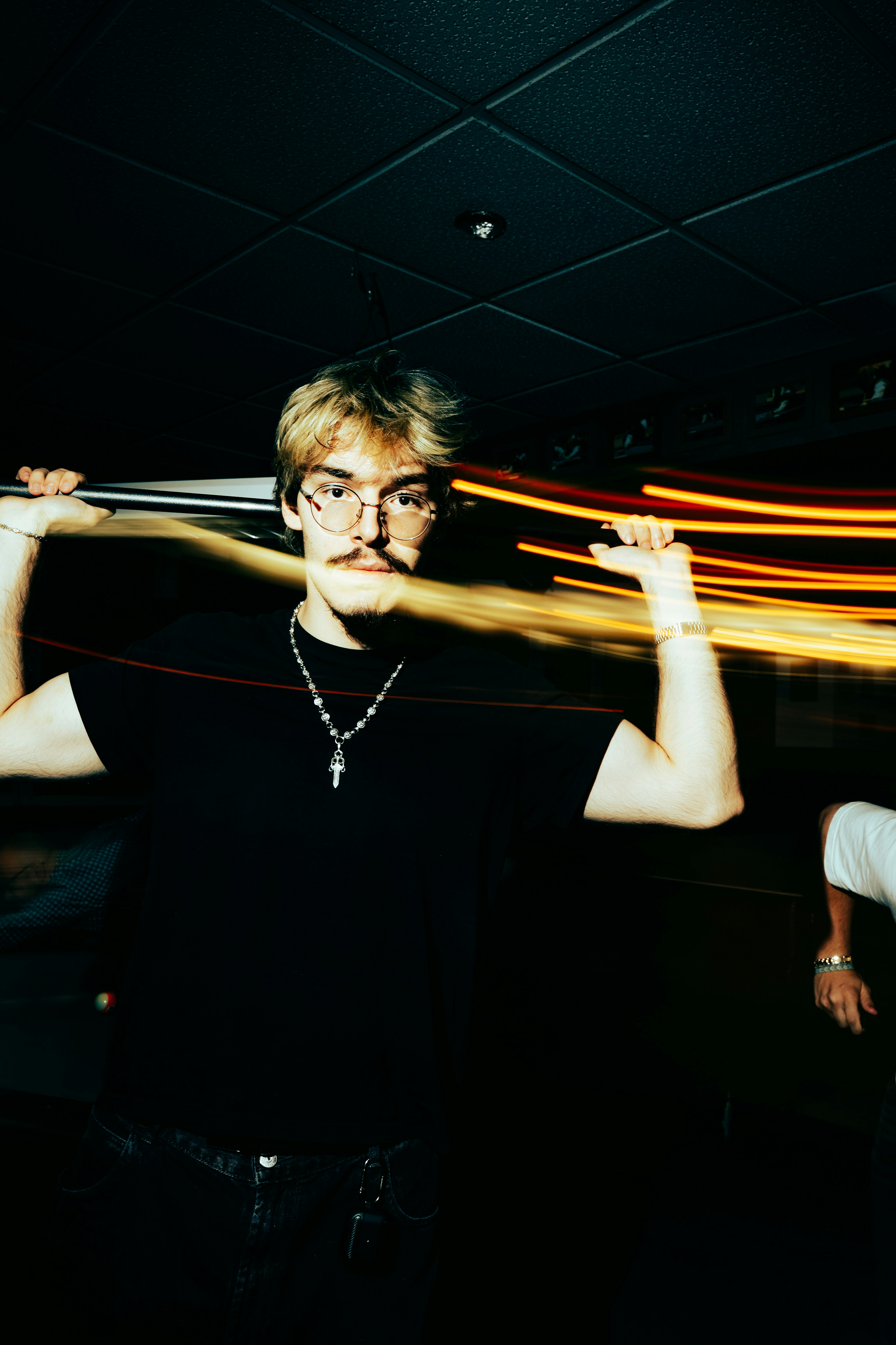 Gleam of Night: A Portrait in Motion with Light Trails