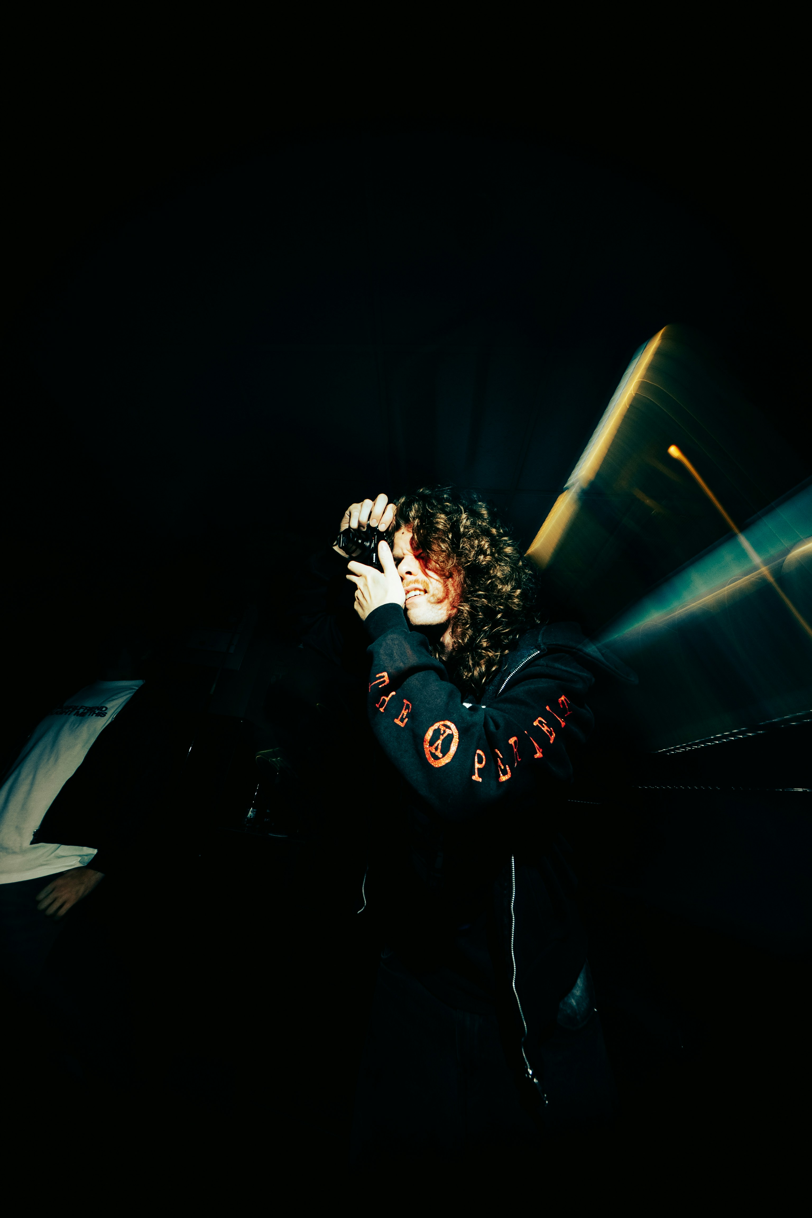 Night Streaks: A Focused Moment Behind the Shutter