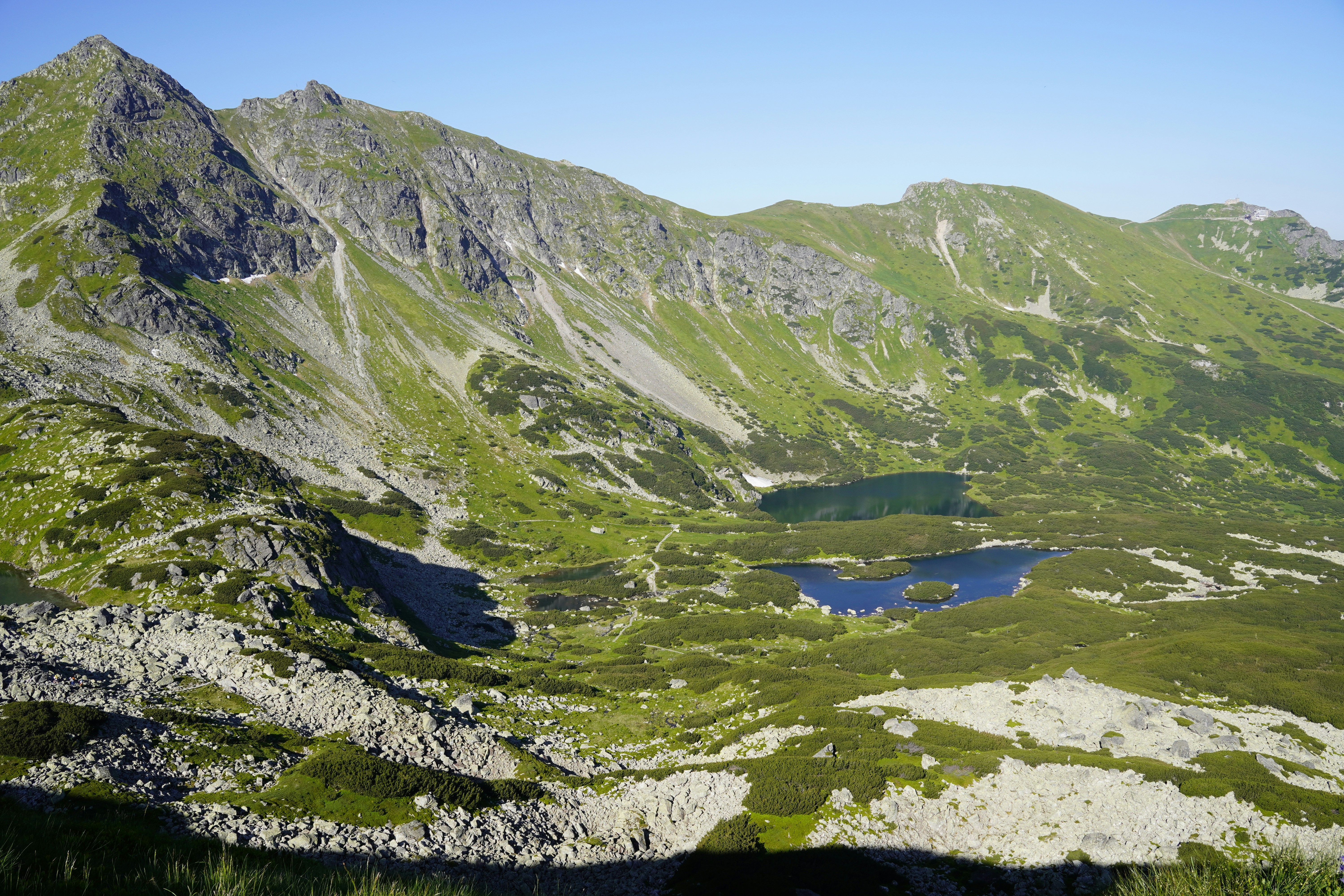 Alpine Basin Under a Clear Sky