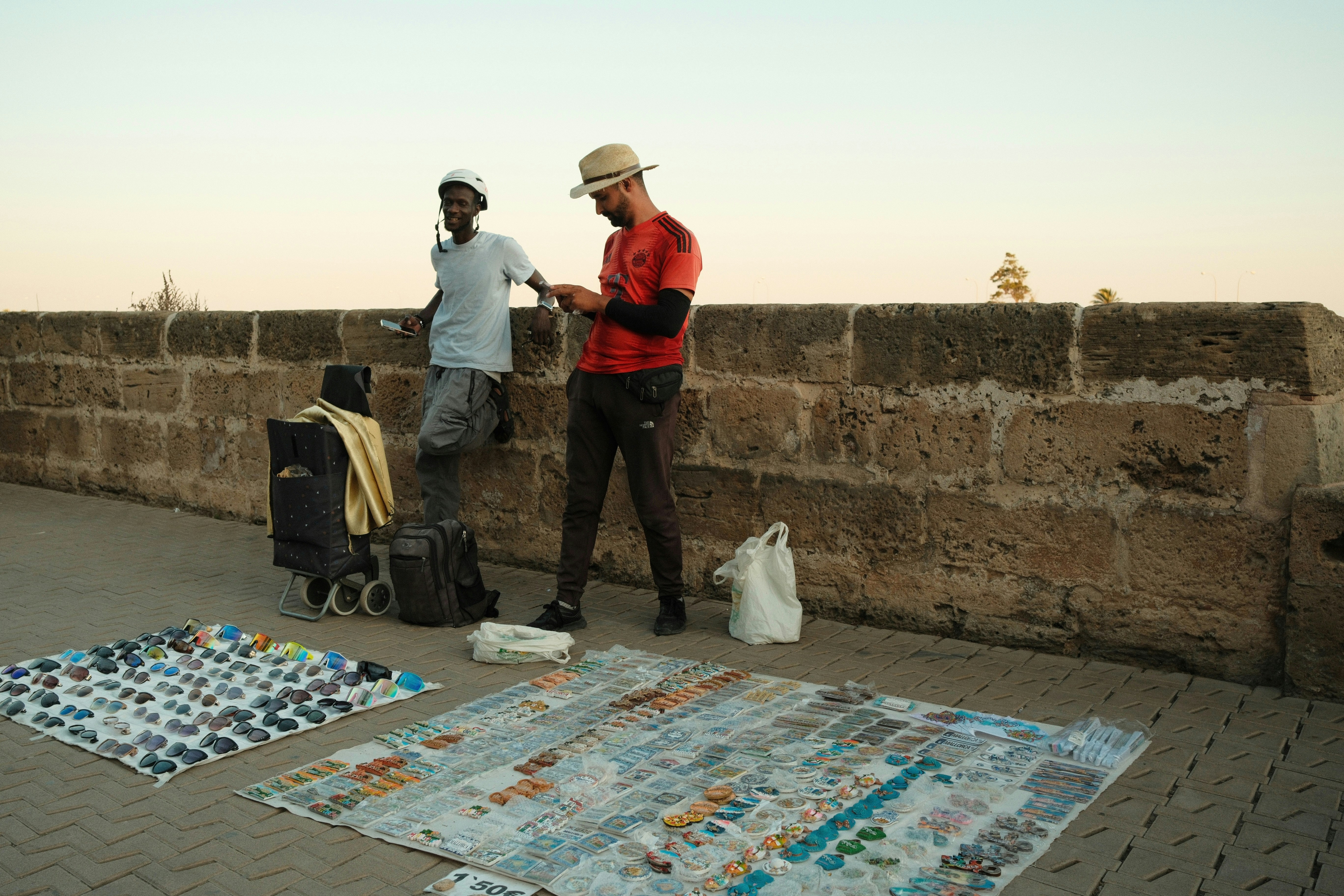 Sunset Ramble: Street Vendors After the Red Rock Wall