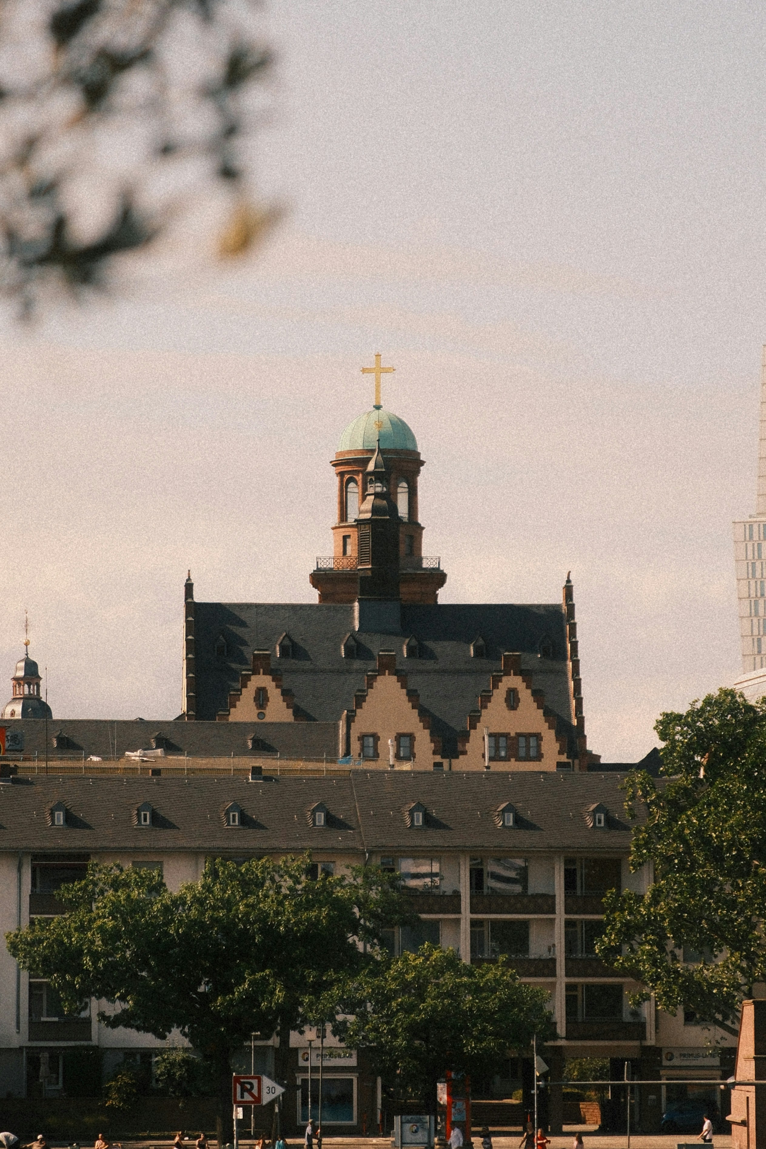 Cross-topped Dome Over the City Hall: An Architectural Silhouette