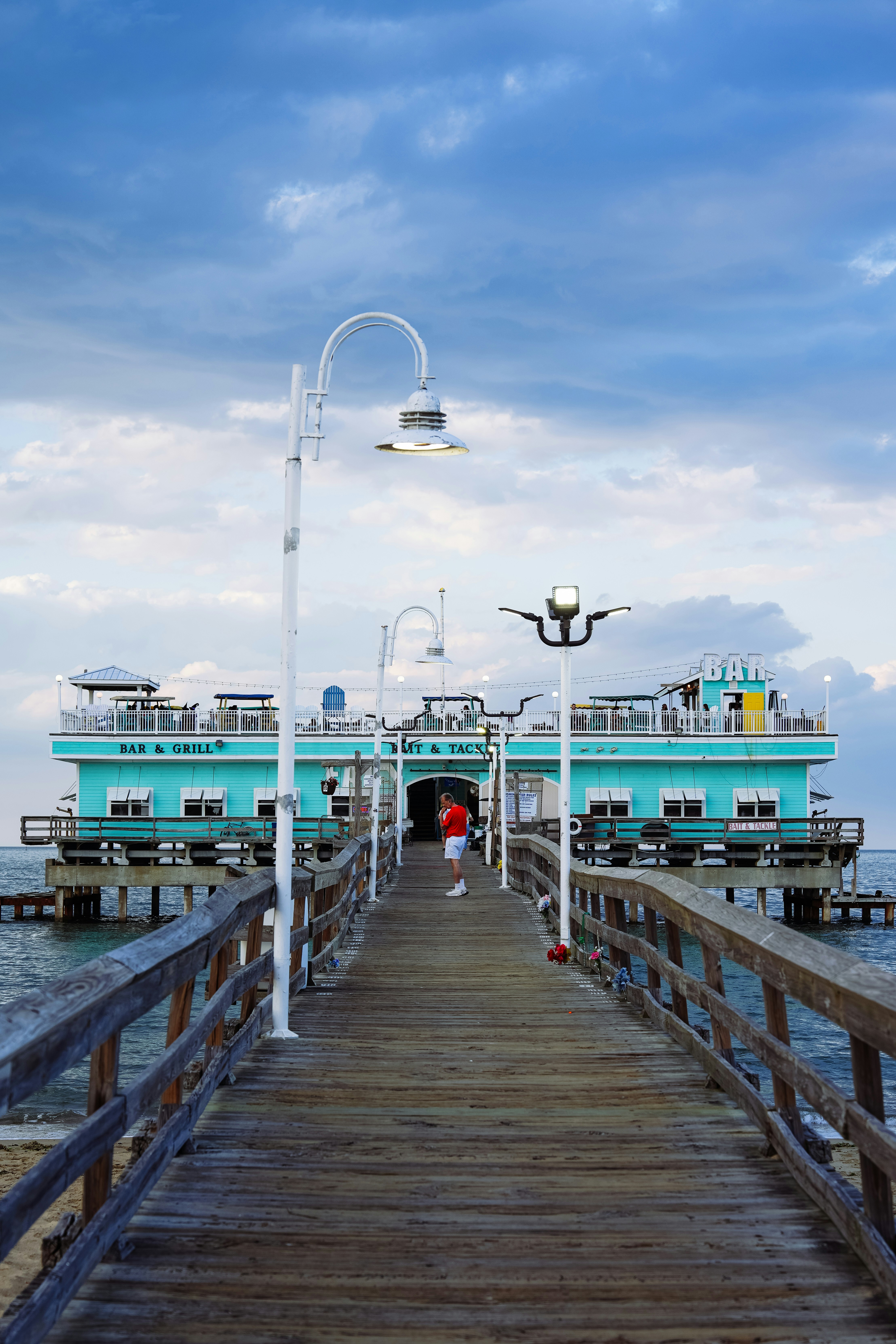 Pier to the Sky: A Calm Blue Gateway