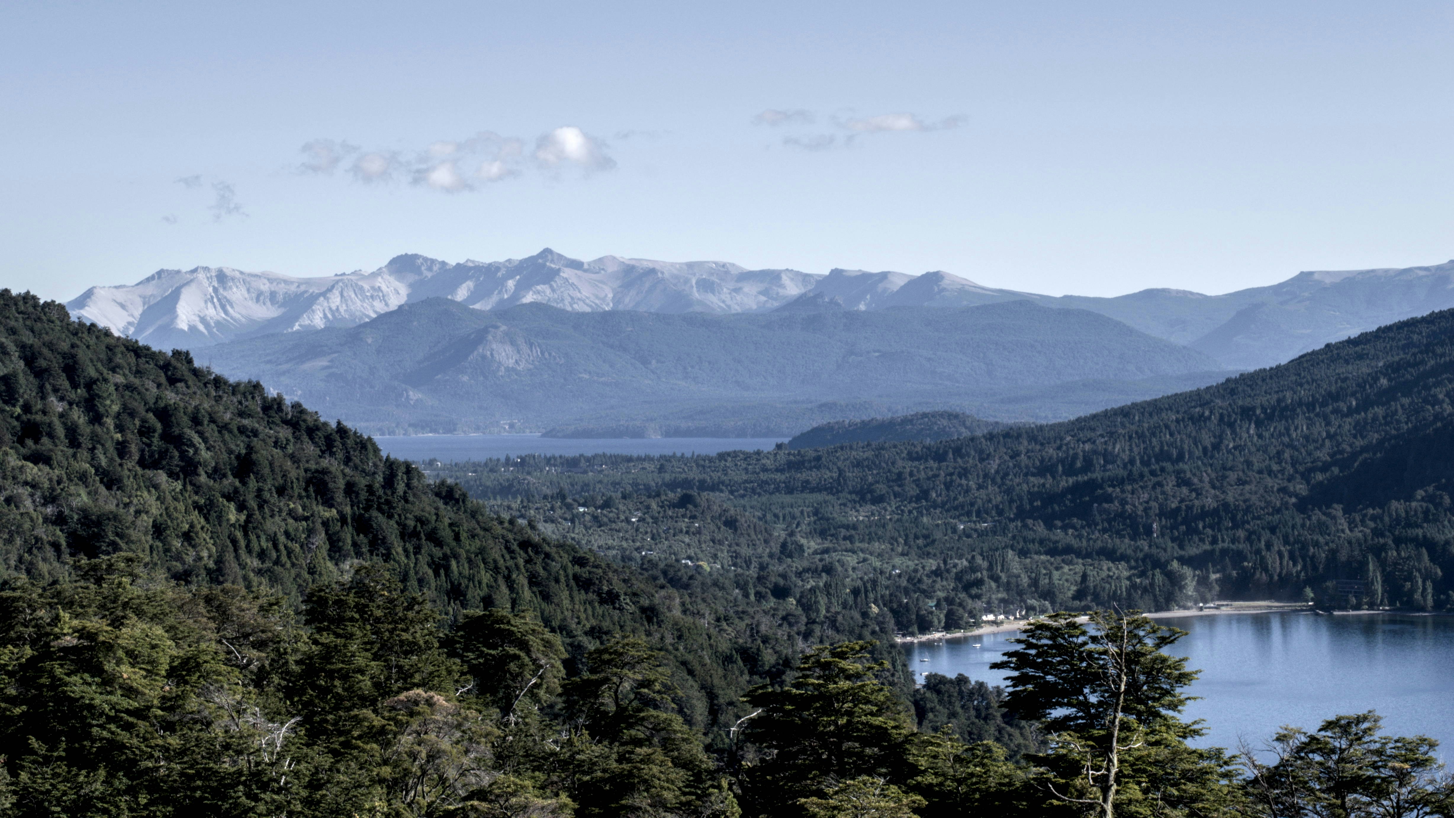 Snowcapped Range Beyond the Pine Valley