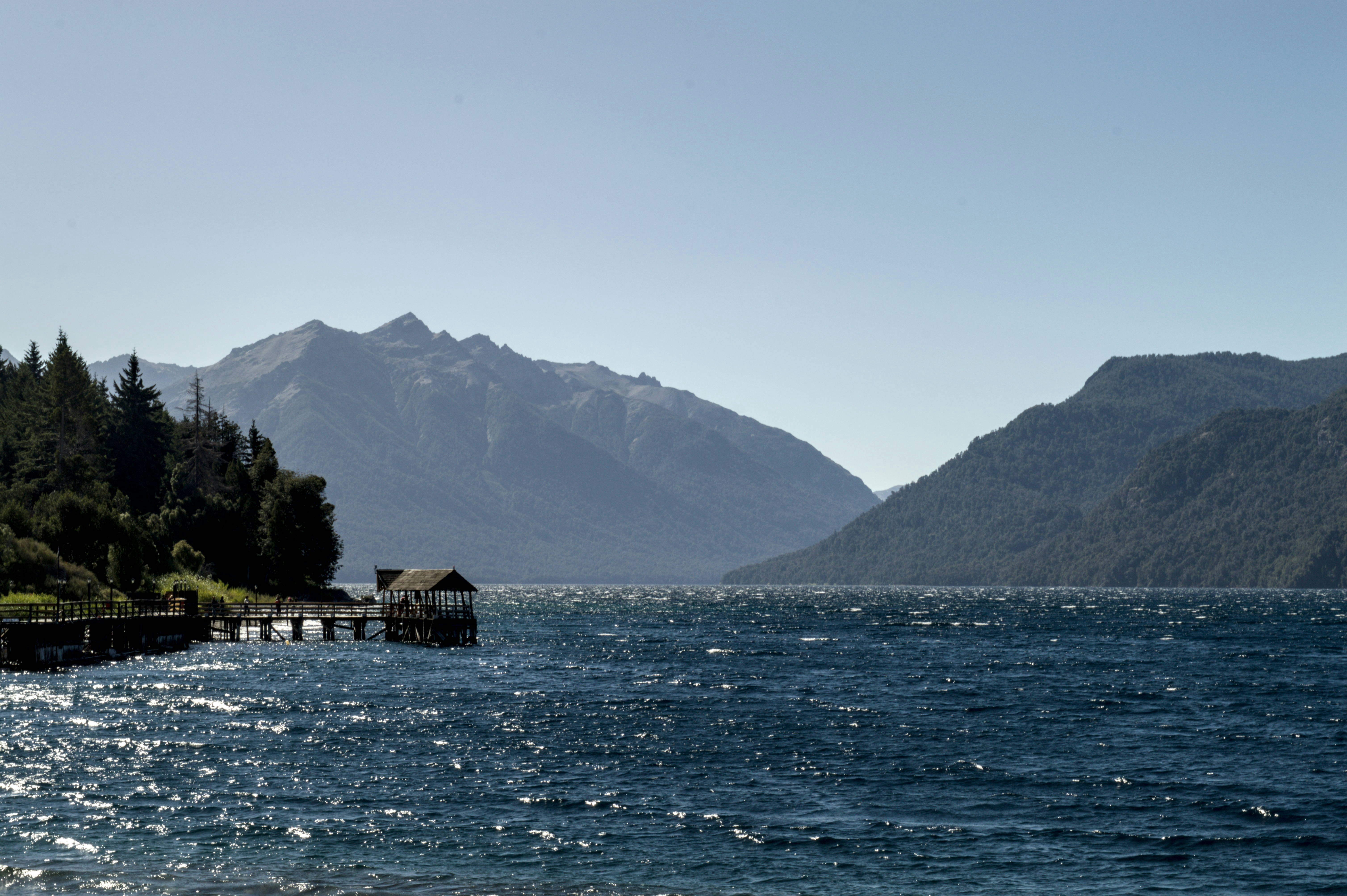 Lakeside Pier Beneath Alpine Silence