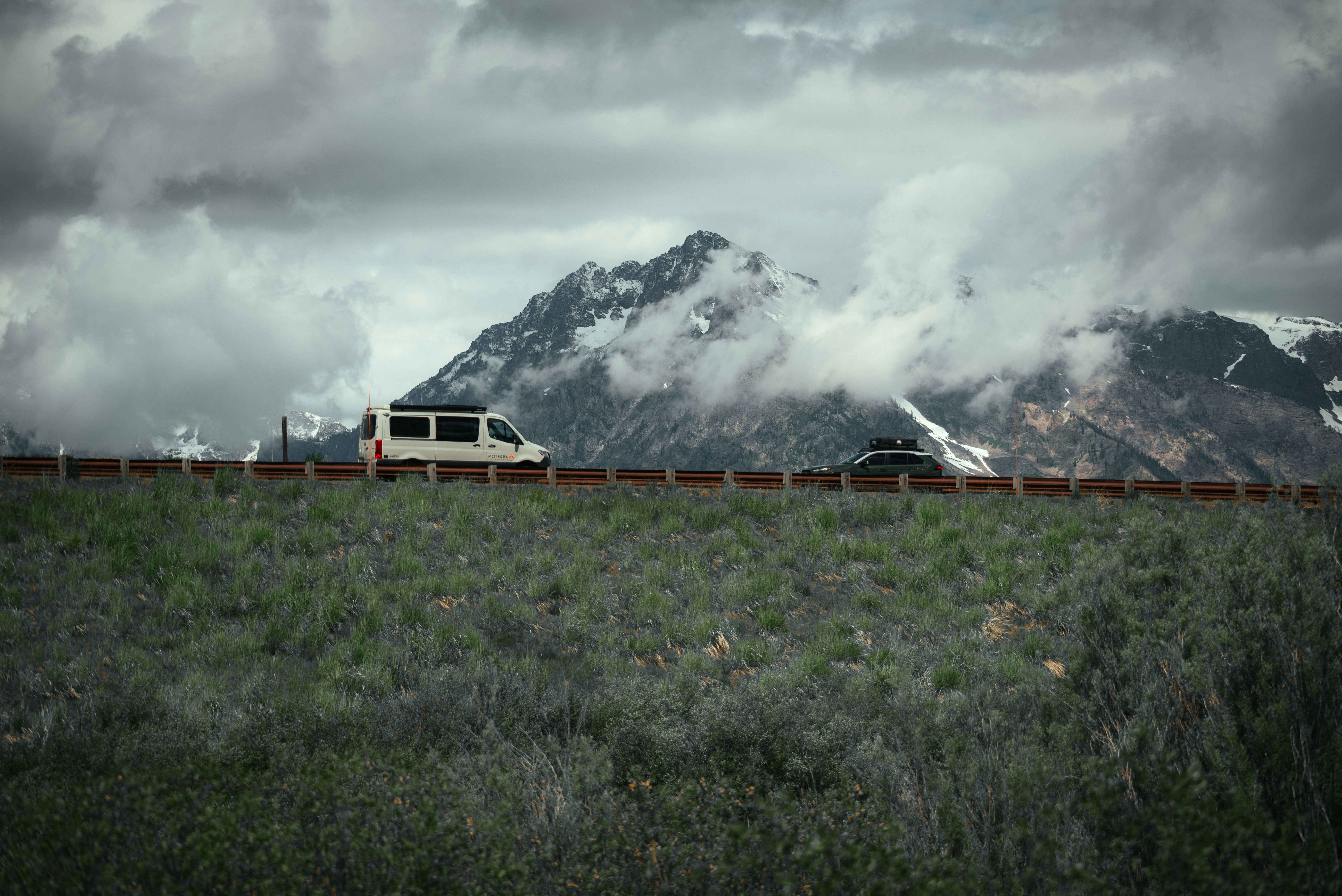 Highway across the Clouds: A Mountain Pass in Motion