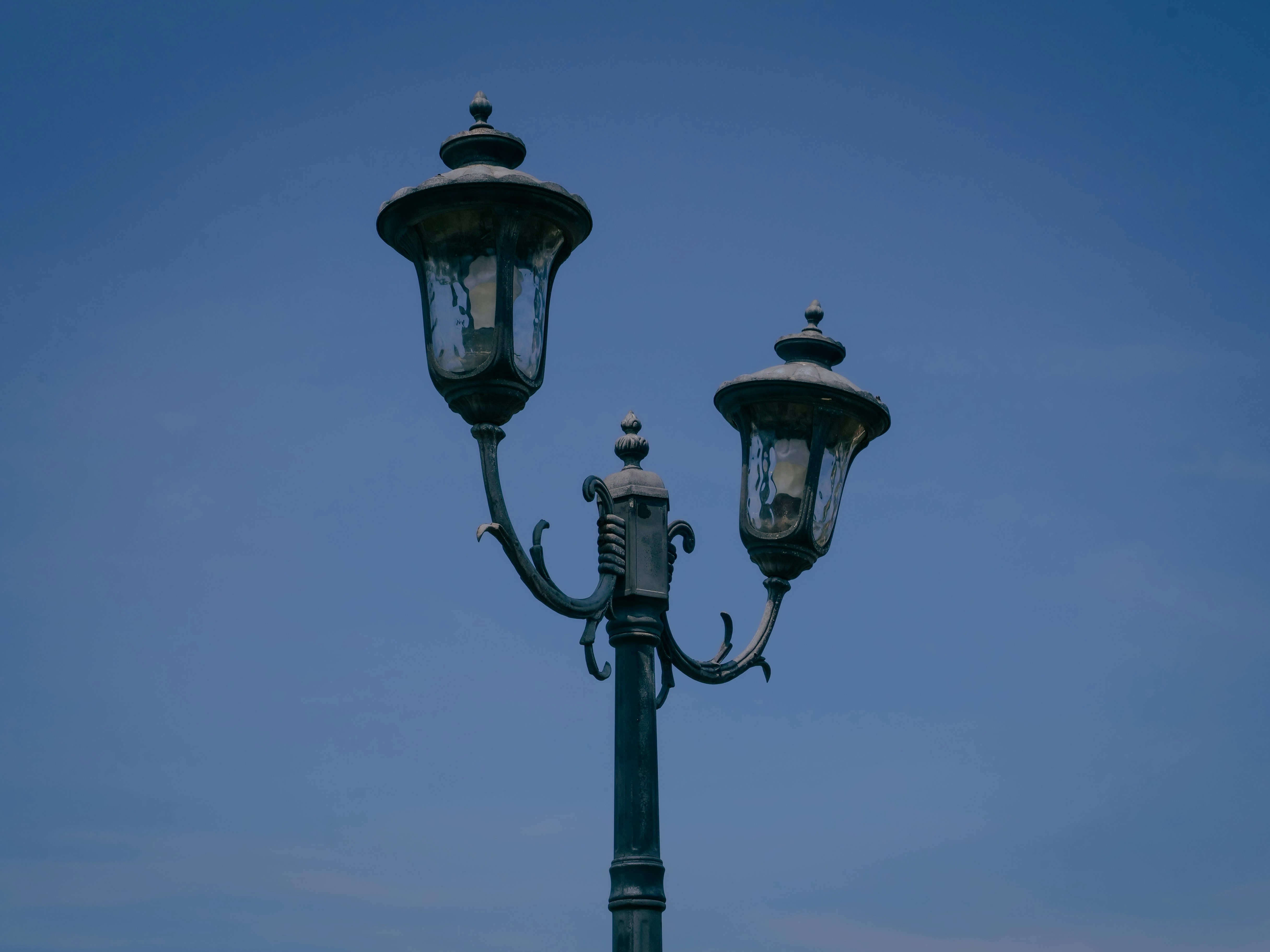 Twin-Glow Lanterns Against a Velvet Sky