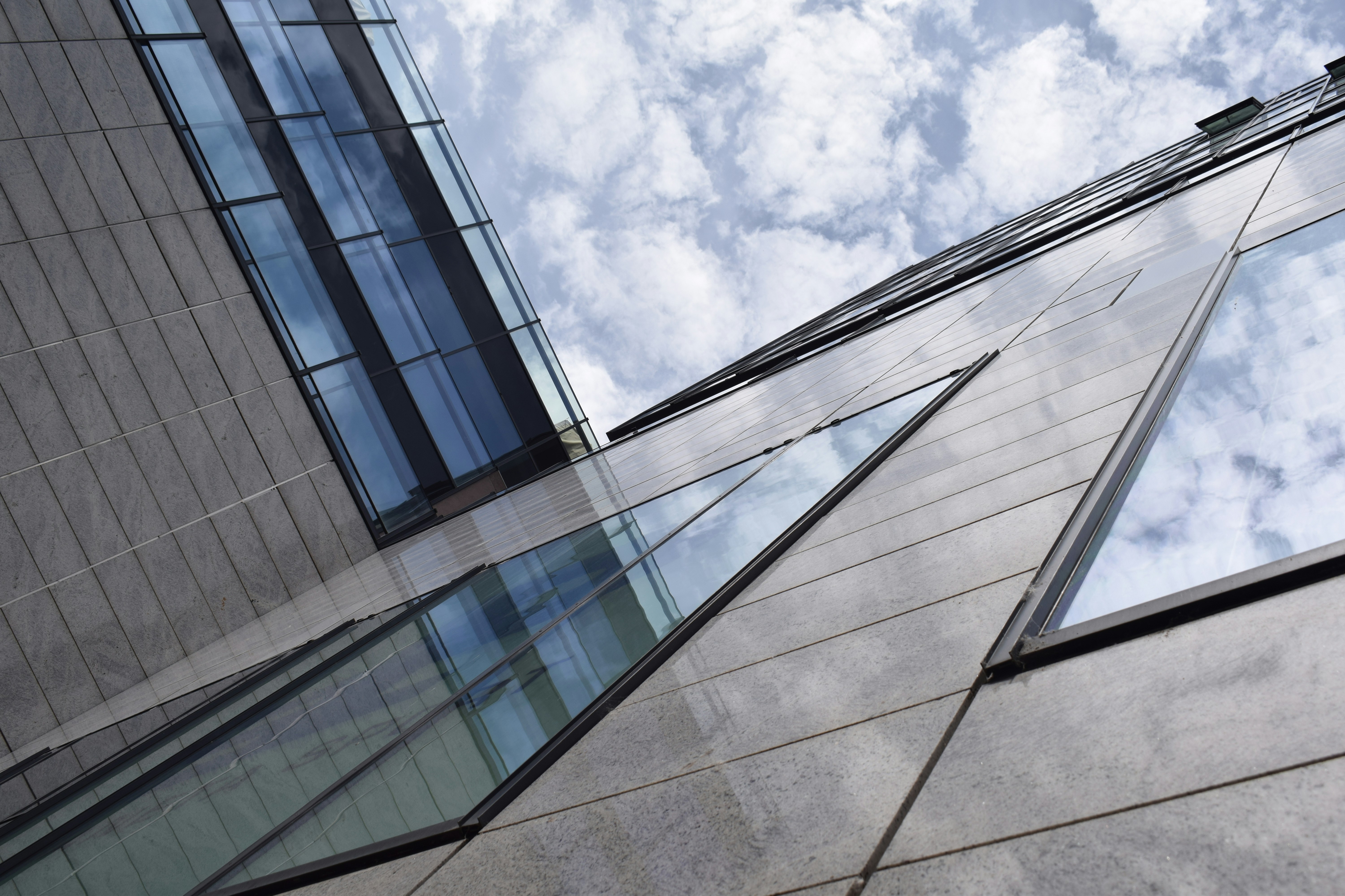 Skyward Facades: Glass and Angle Converge