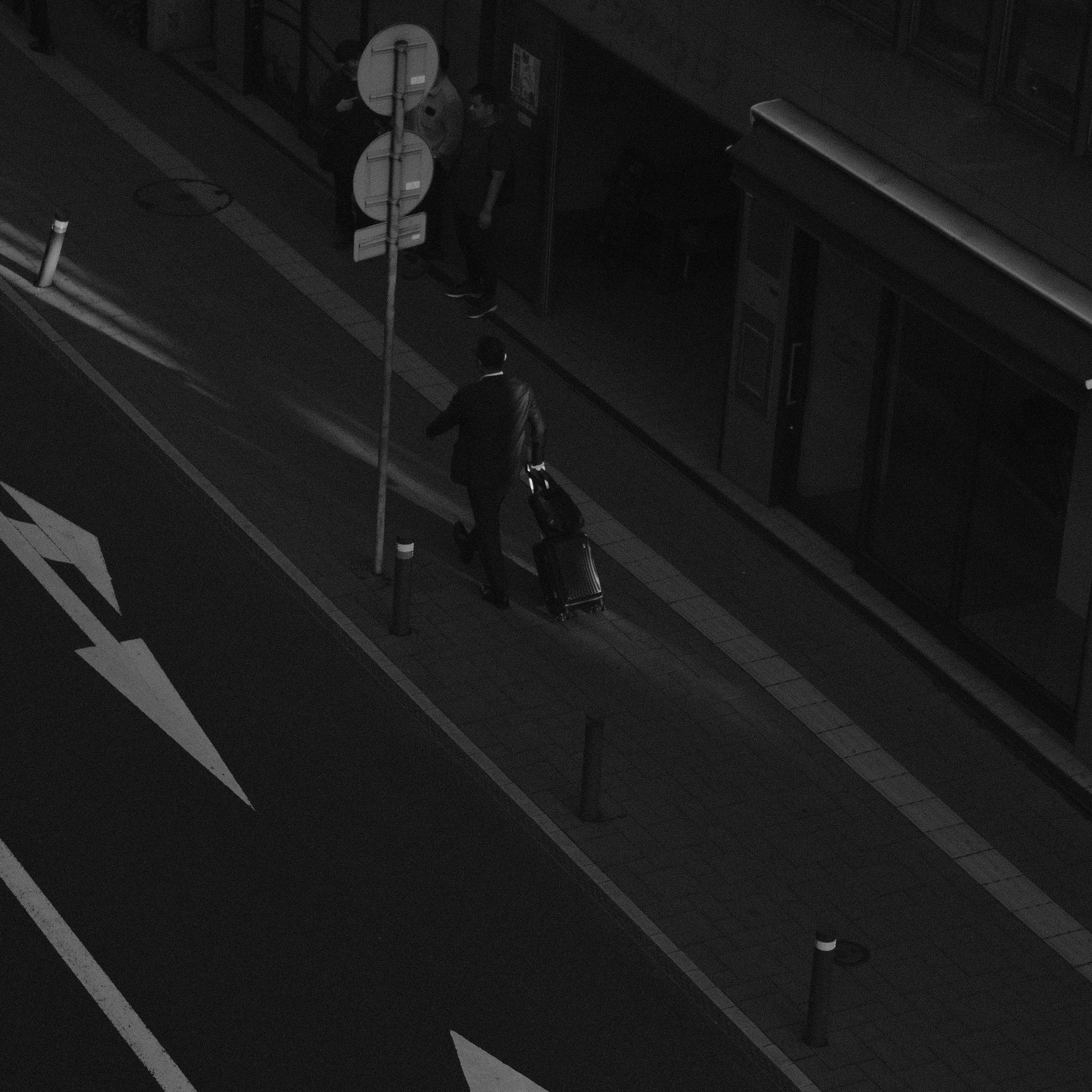 Night Crossing: A Quiet Wait on the Quiet Street
