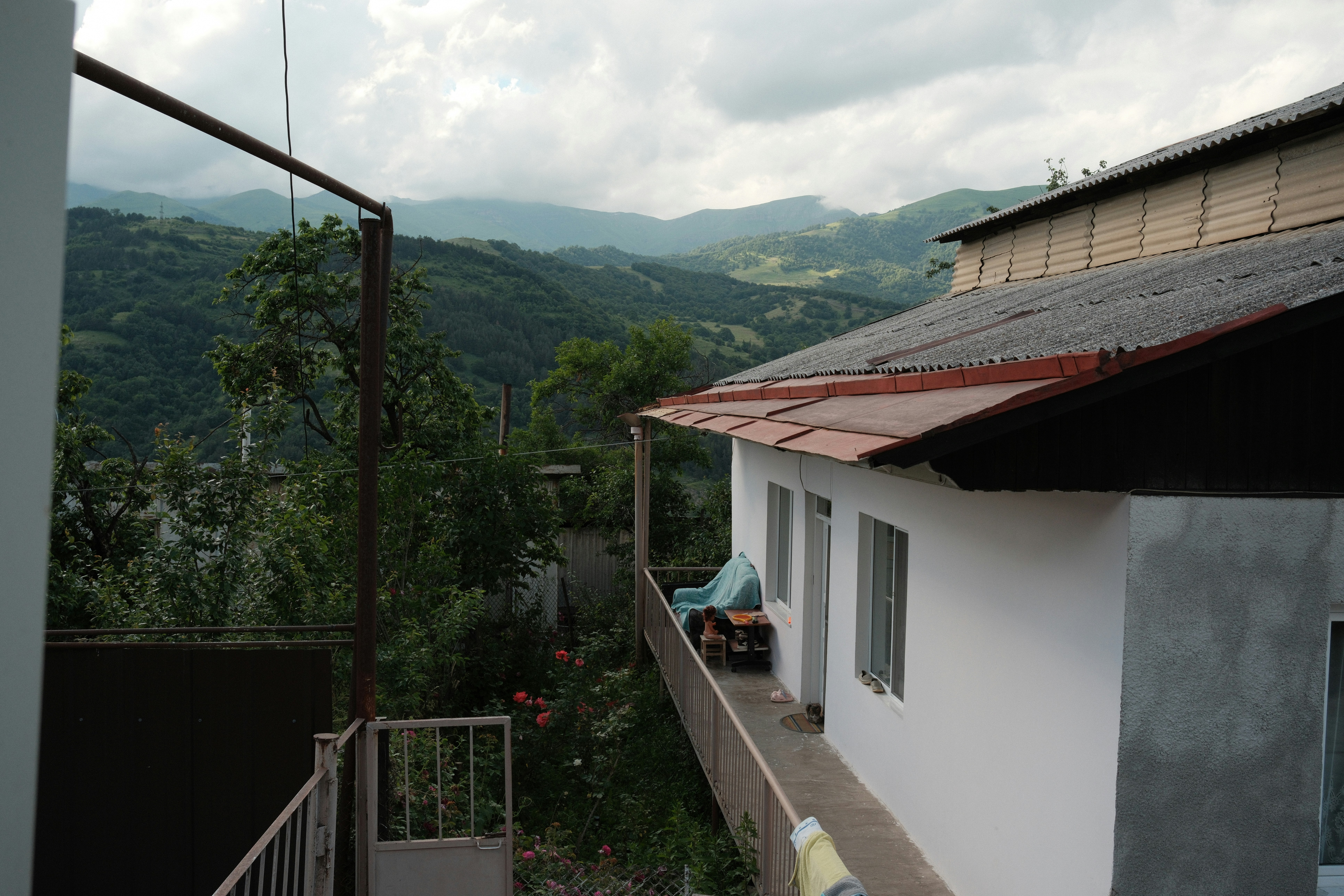 Rooftop Terrace Overlooking Green Hills