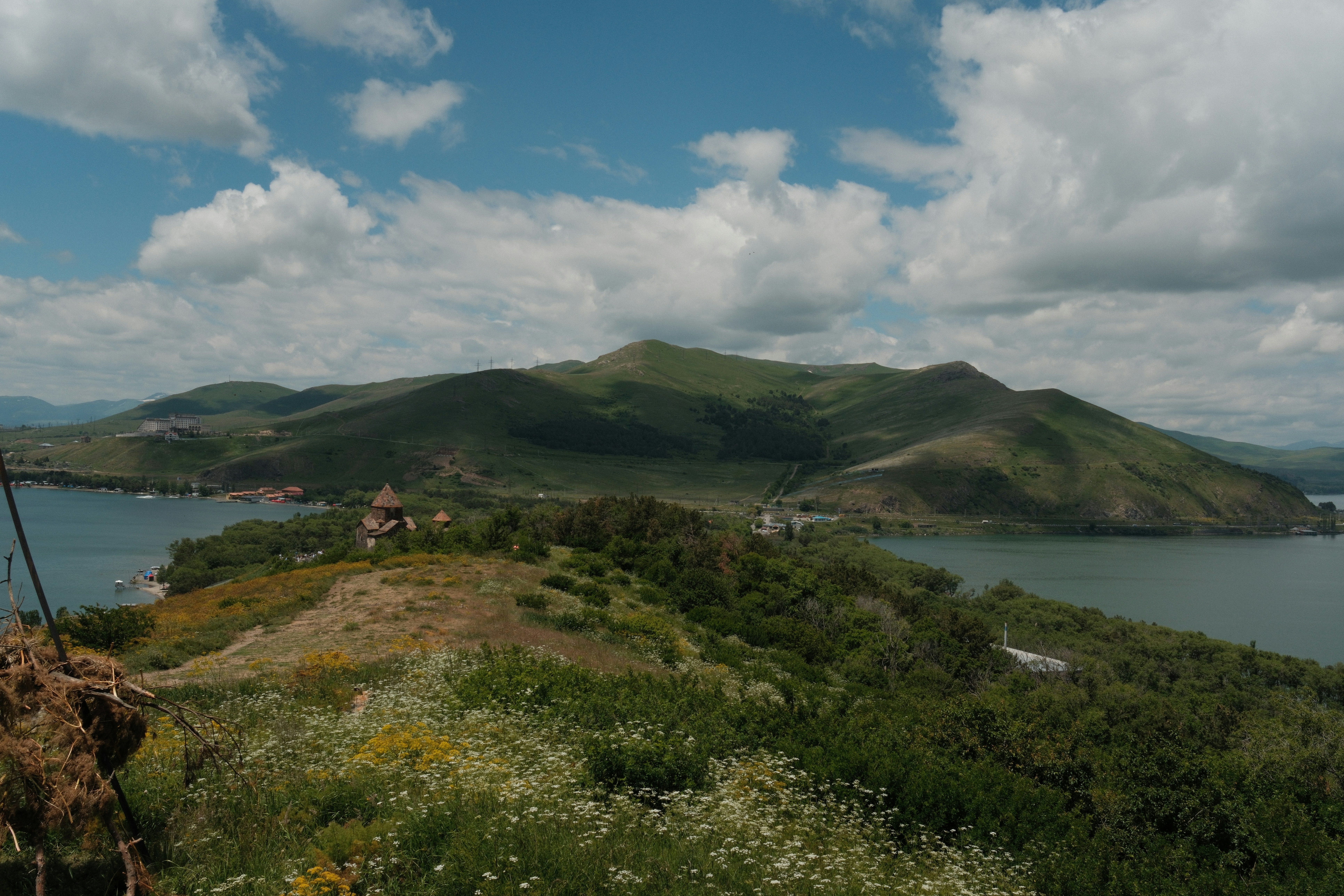 Pantiled Hills over a Quiet Bay