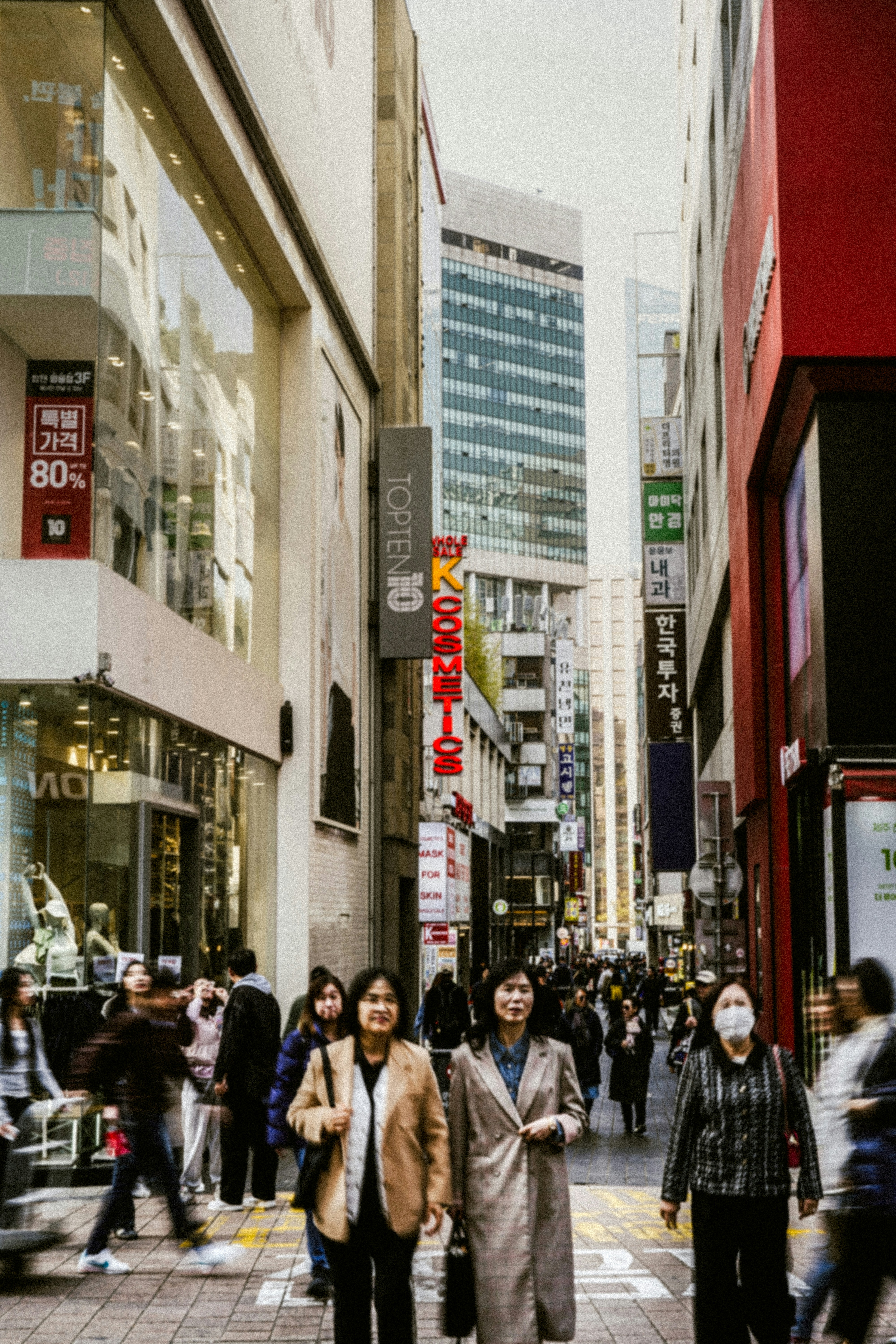 Crowd-Filled Tokyo Street Turns a Corner with Neon Relief