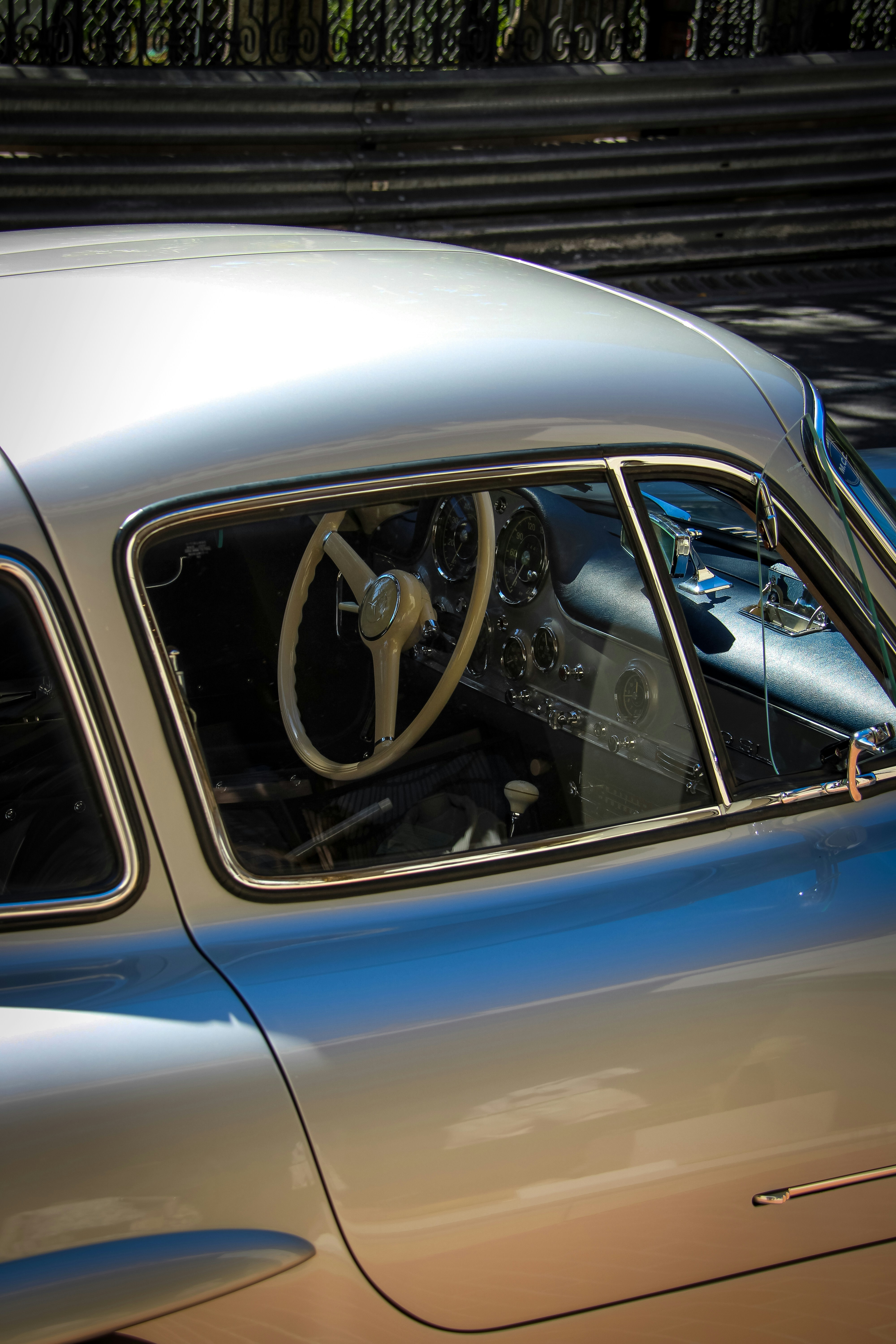 Chrome and Curious Cockpit: A Classic Car’s Quiet Interior