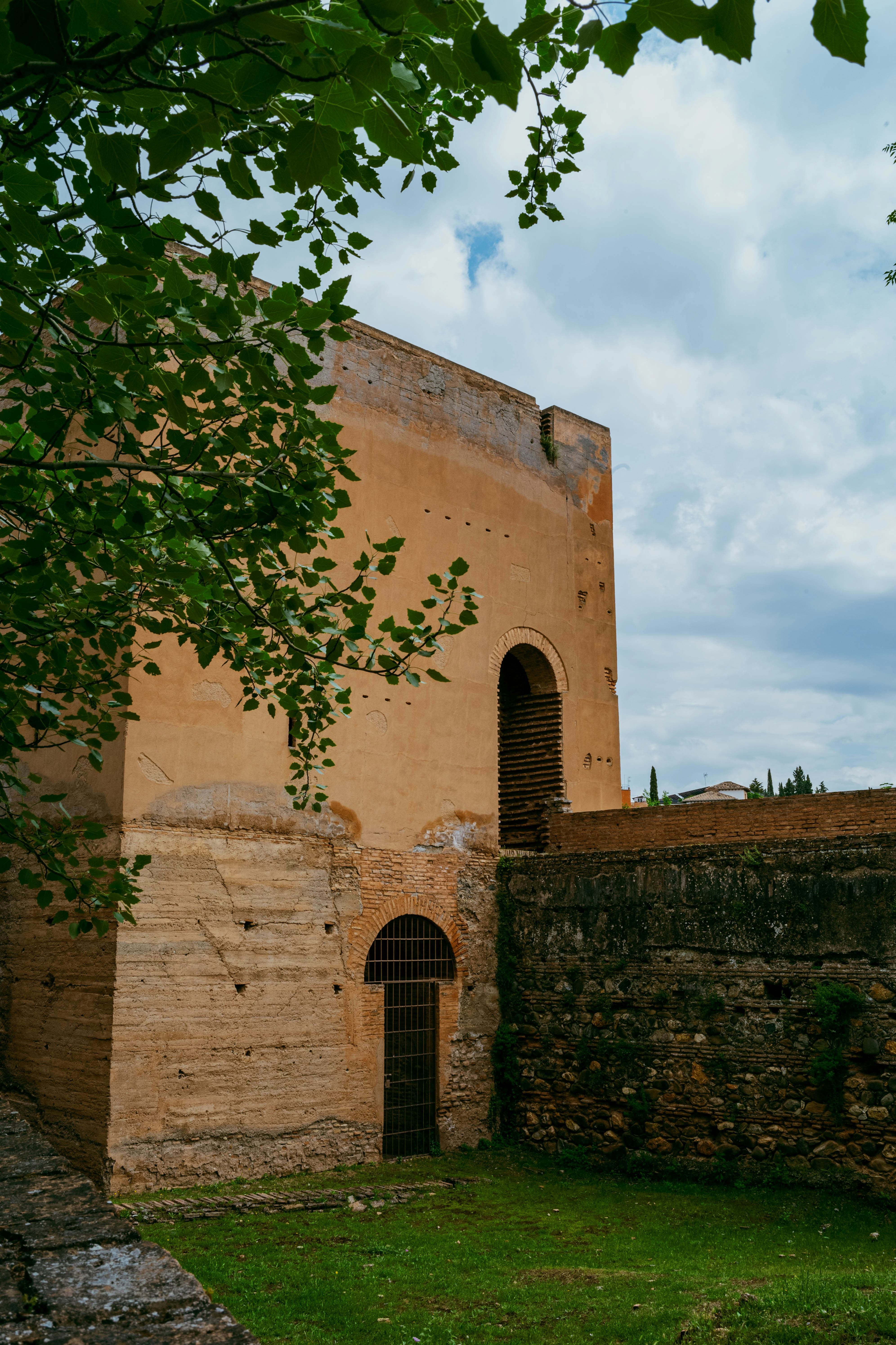 Sunlit Monolith: A Corner of Ancient Brick and Quiet Sky
