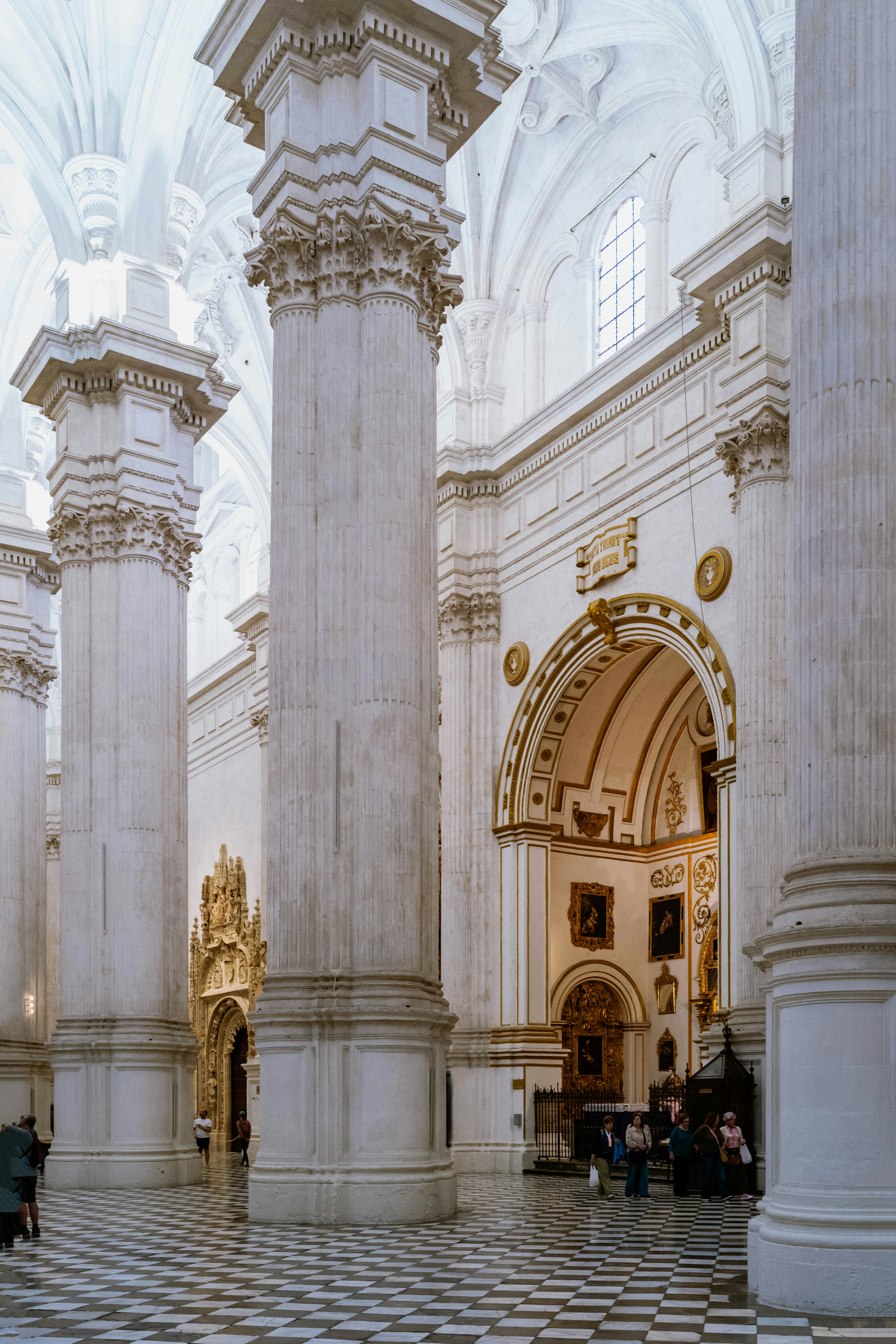 Cathedral Colonnades: Light, Arch, and Tile in the Hall