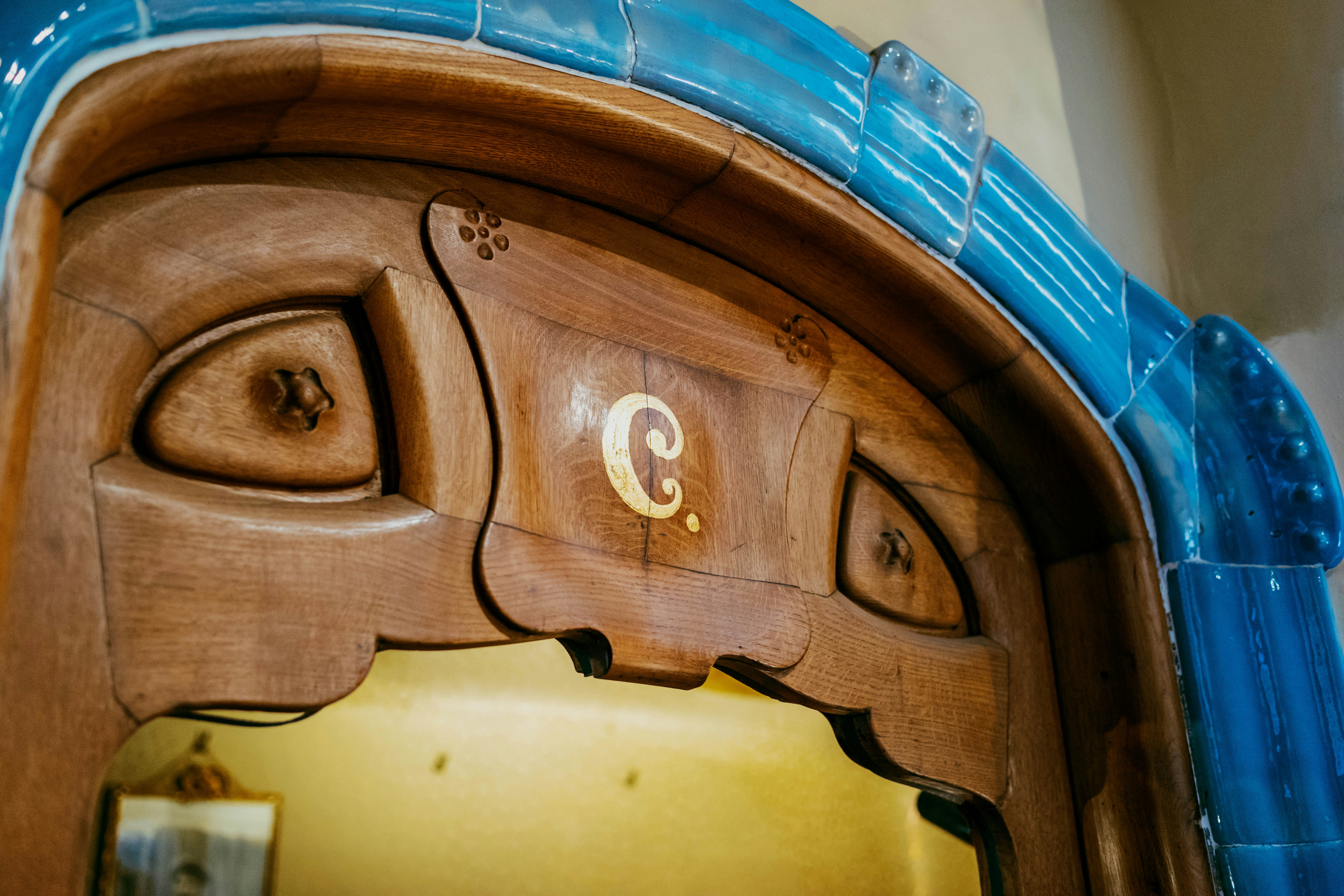 Number 6 Above the Carved Archway