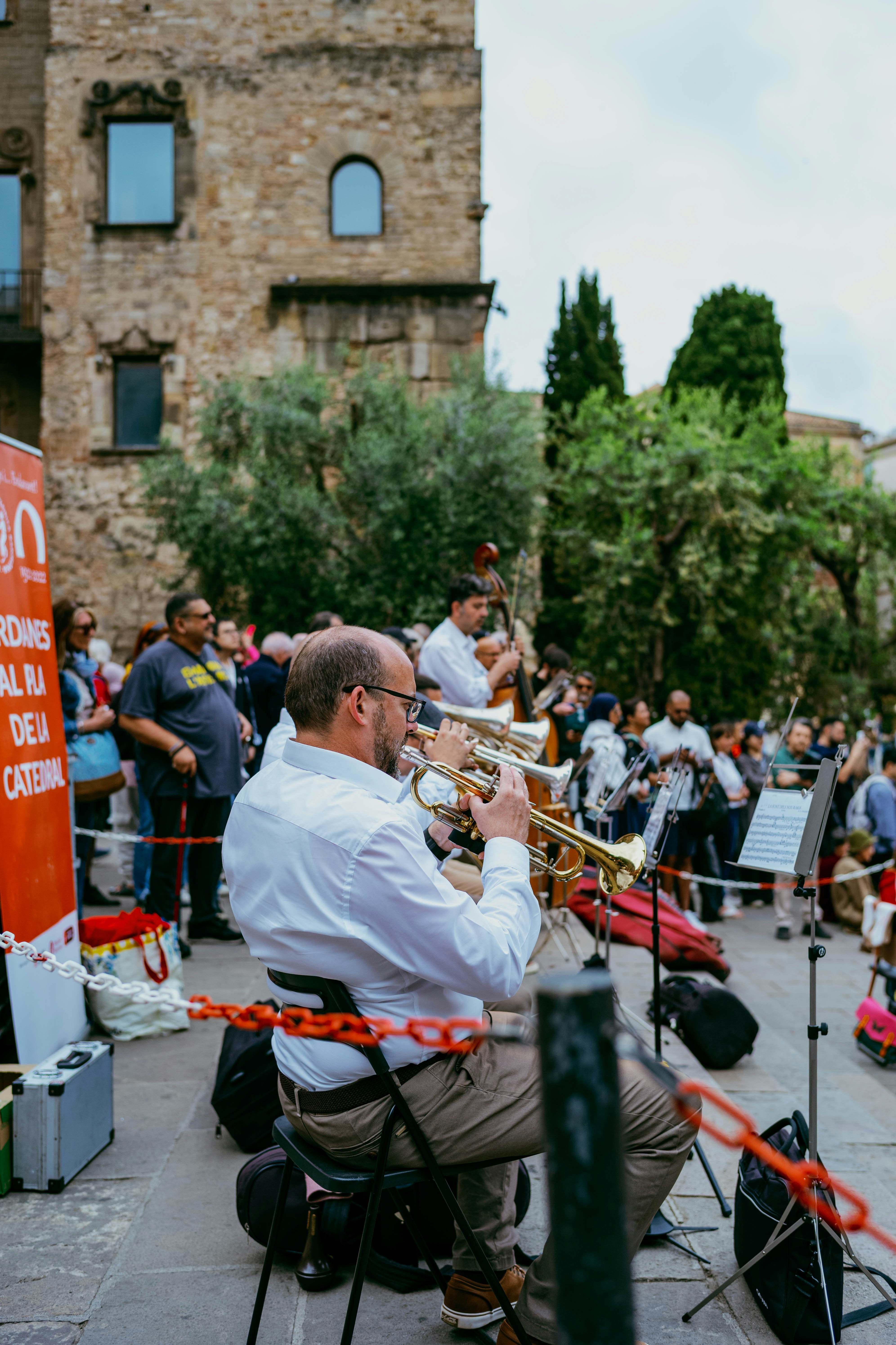 Brass Ensemble in a Historic Square