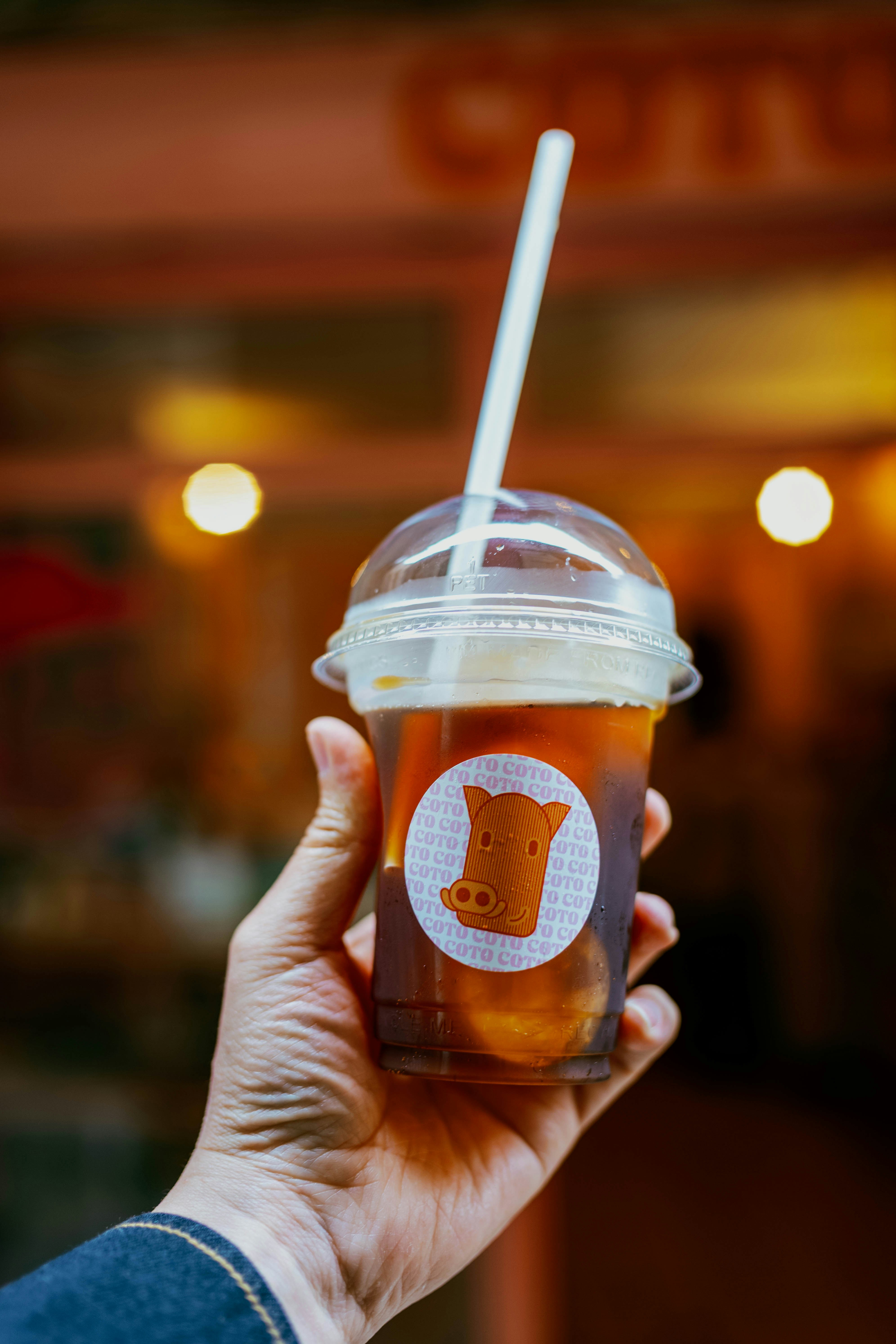 Hand-Held Frosty Trellis: A Cold Brew at Golden Hour