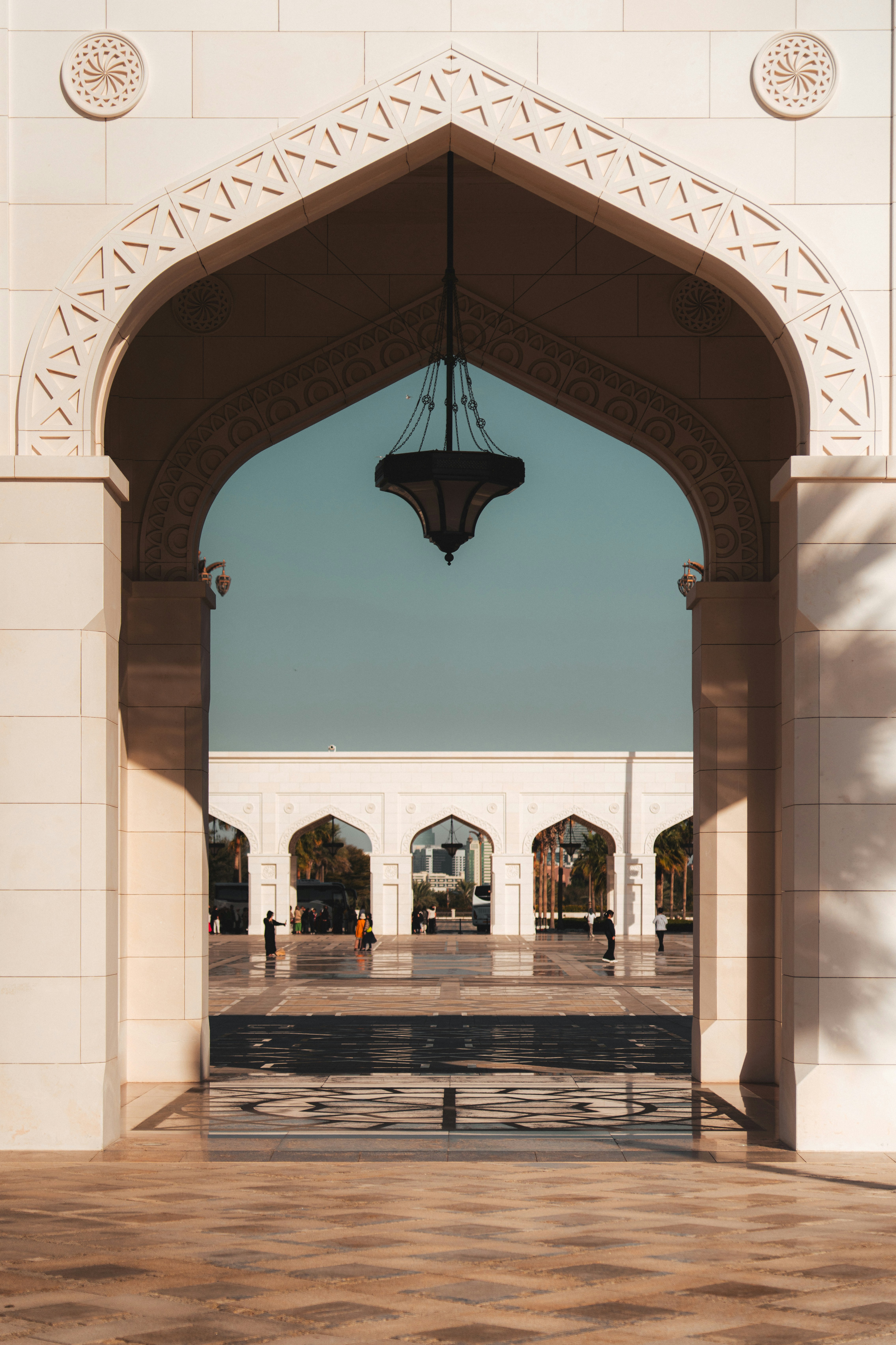Archway Reverie: Framed Balance of Light and Shadow