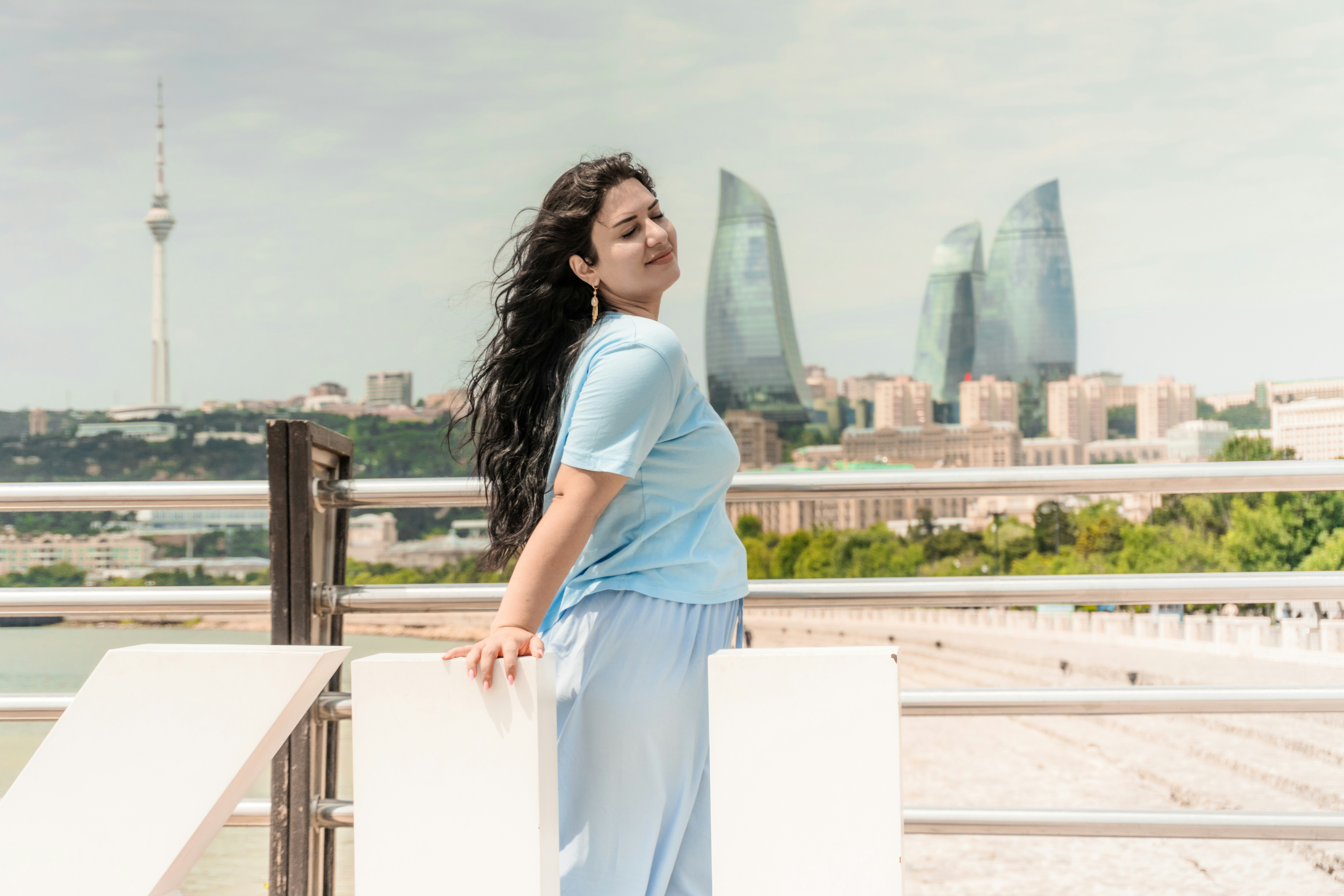 Clouds, Coast, and Confidence: A Portrait on the City Edge