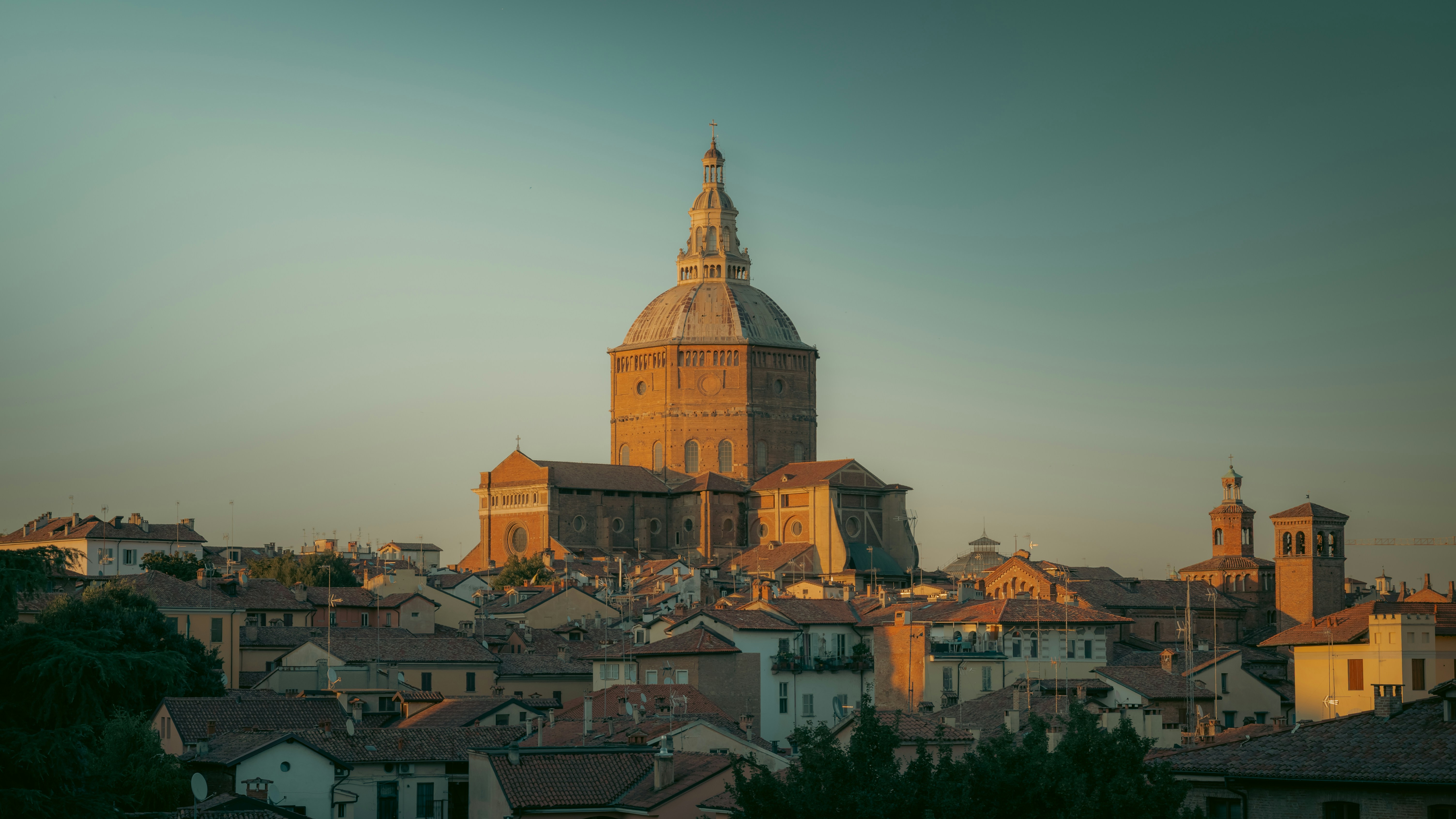 The Sunlit Cathedral Over a Quiet Rooftop City
