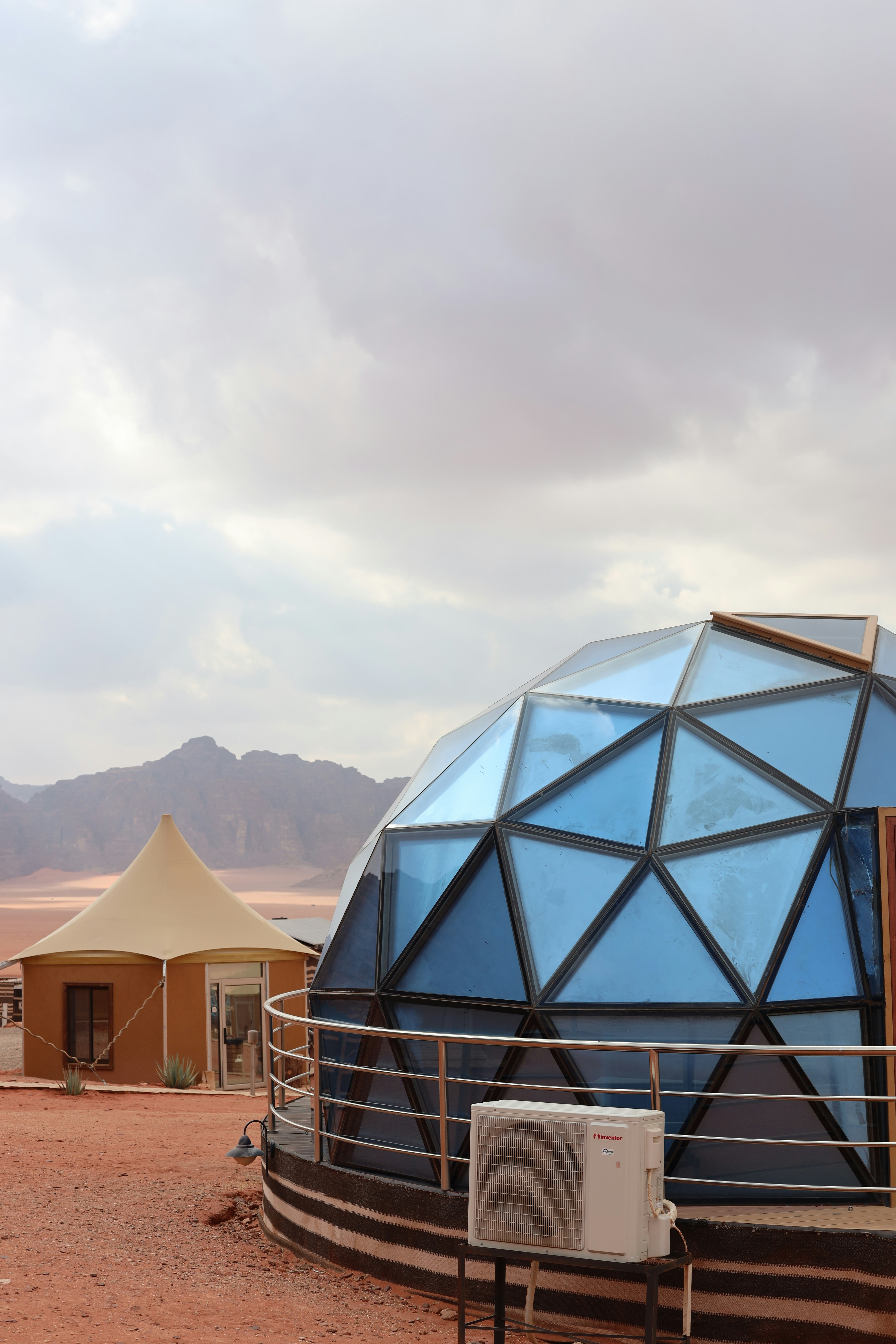 Geodesic Dome Over Desert Ridge