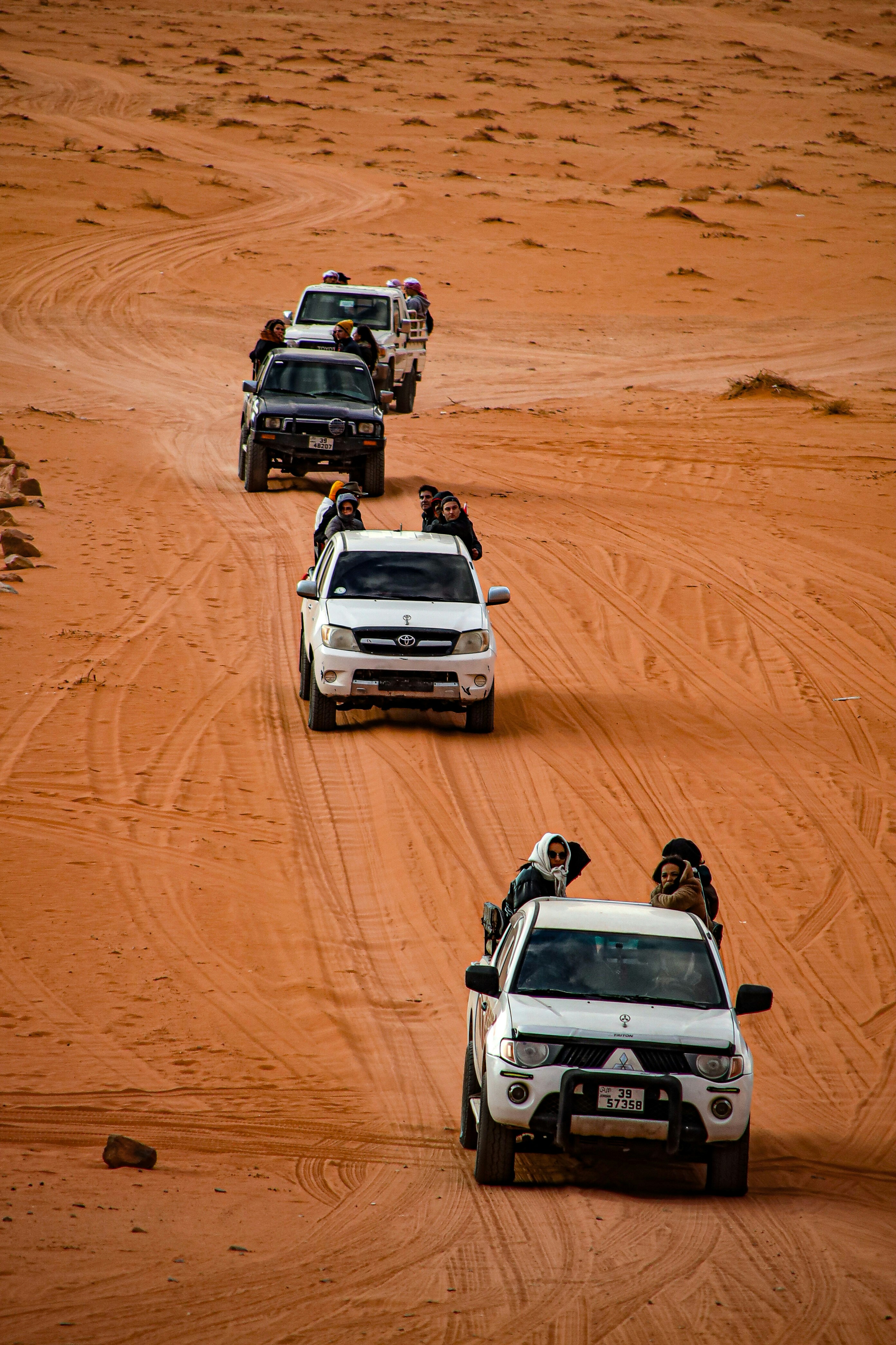 Convoy Across the Red Dunes