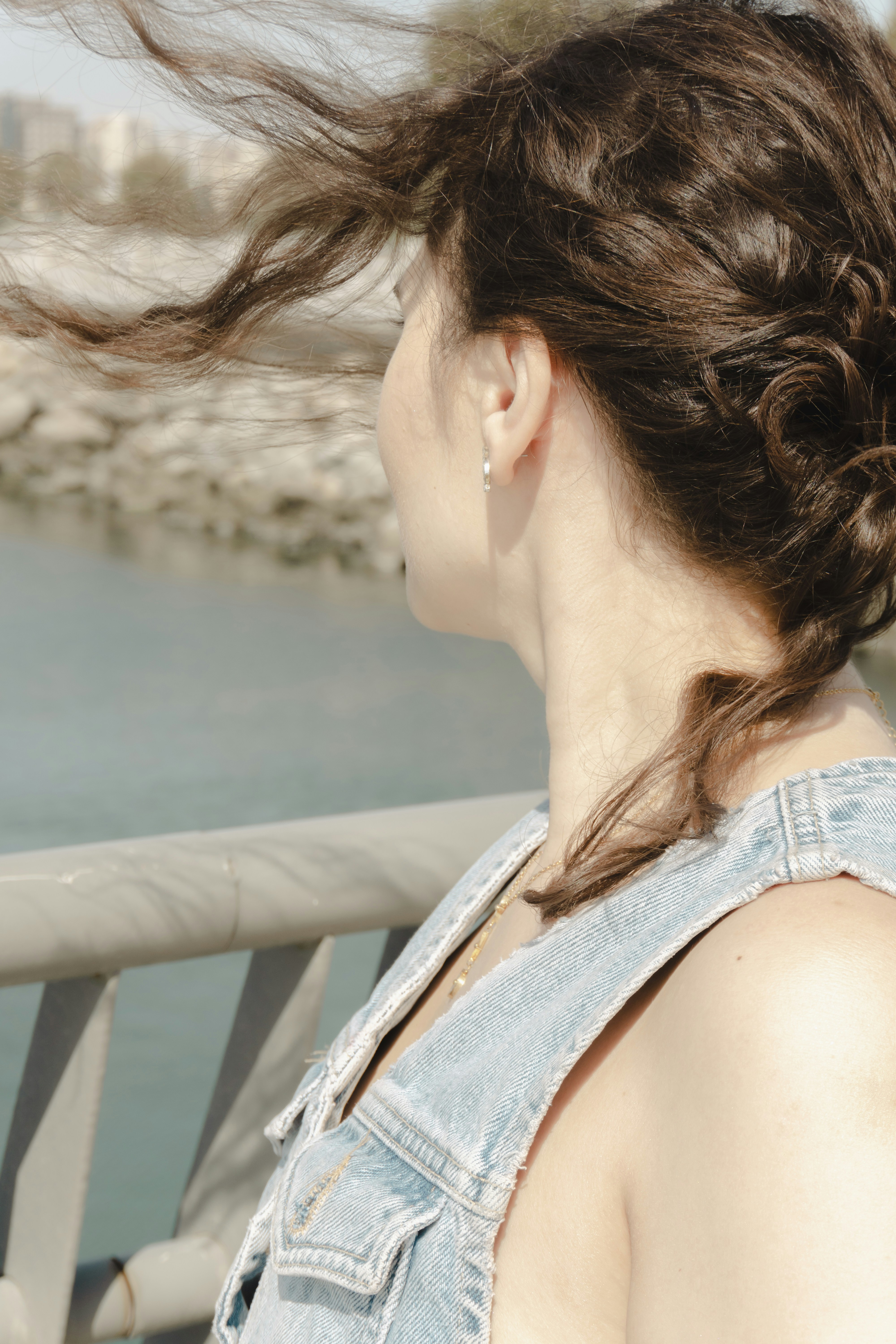 Wind in the Lockets: Side Portrait on the Waterfront