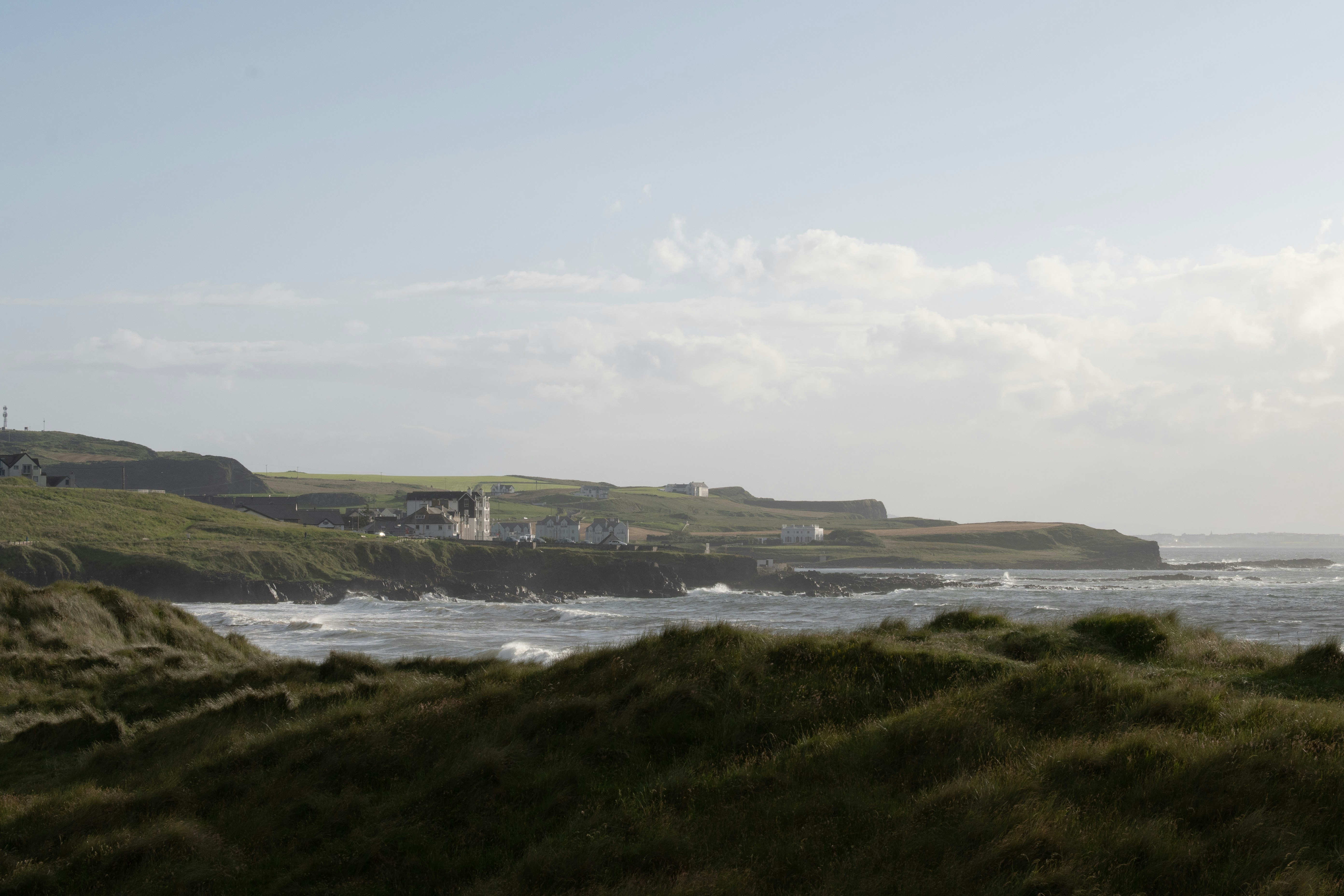 Coastal Cliffline under a Quiet Sky