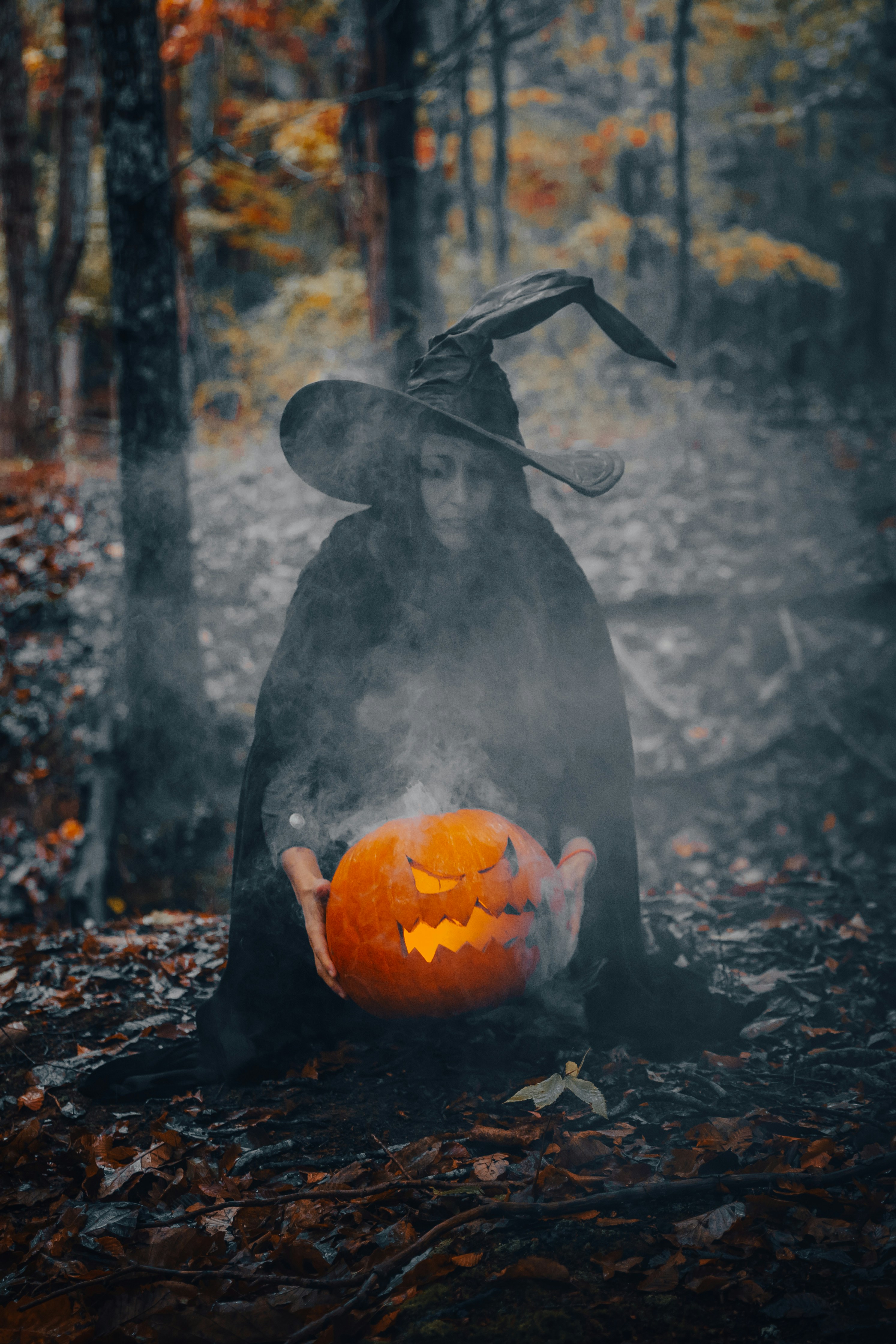 Pumpkin in the Witch’s Void: A Quiet Halloween Moment