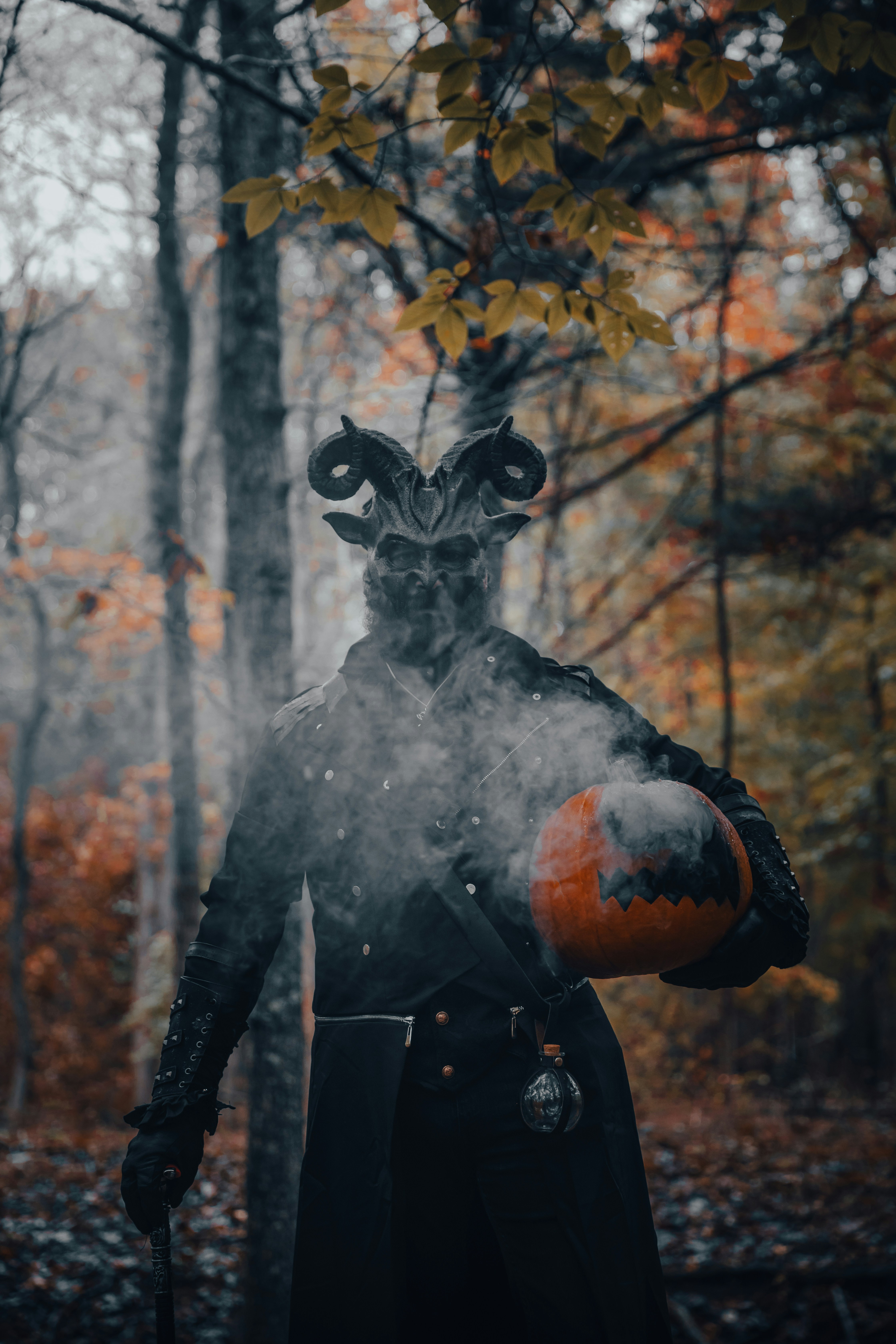 Warlock of the Orchard: A Pumpkin-Bearing Guardian Emerges