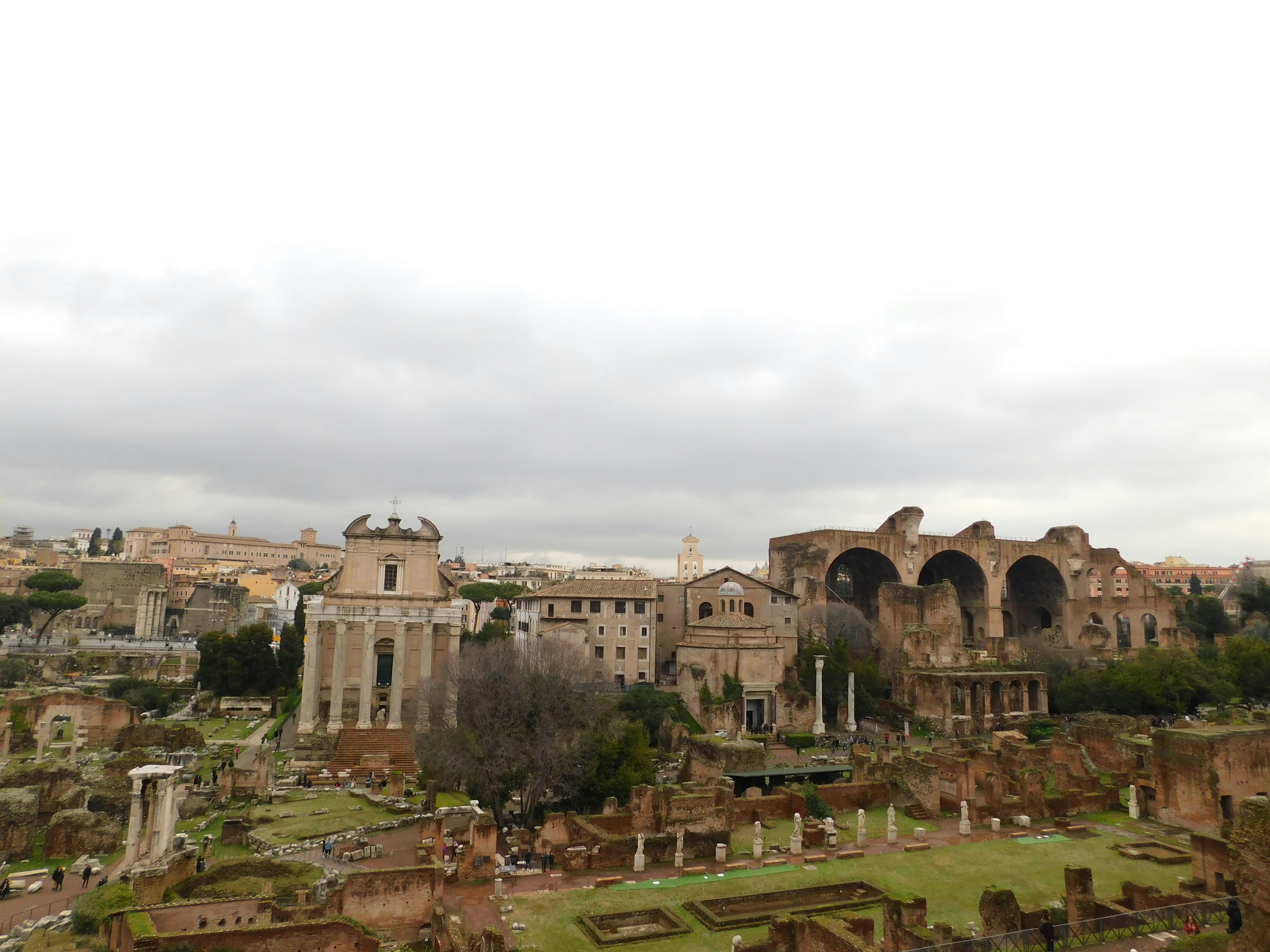 Ruins of the Past: A Panoramic View Over Ancient Streets