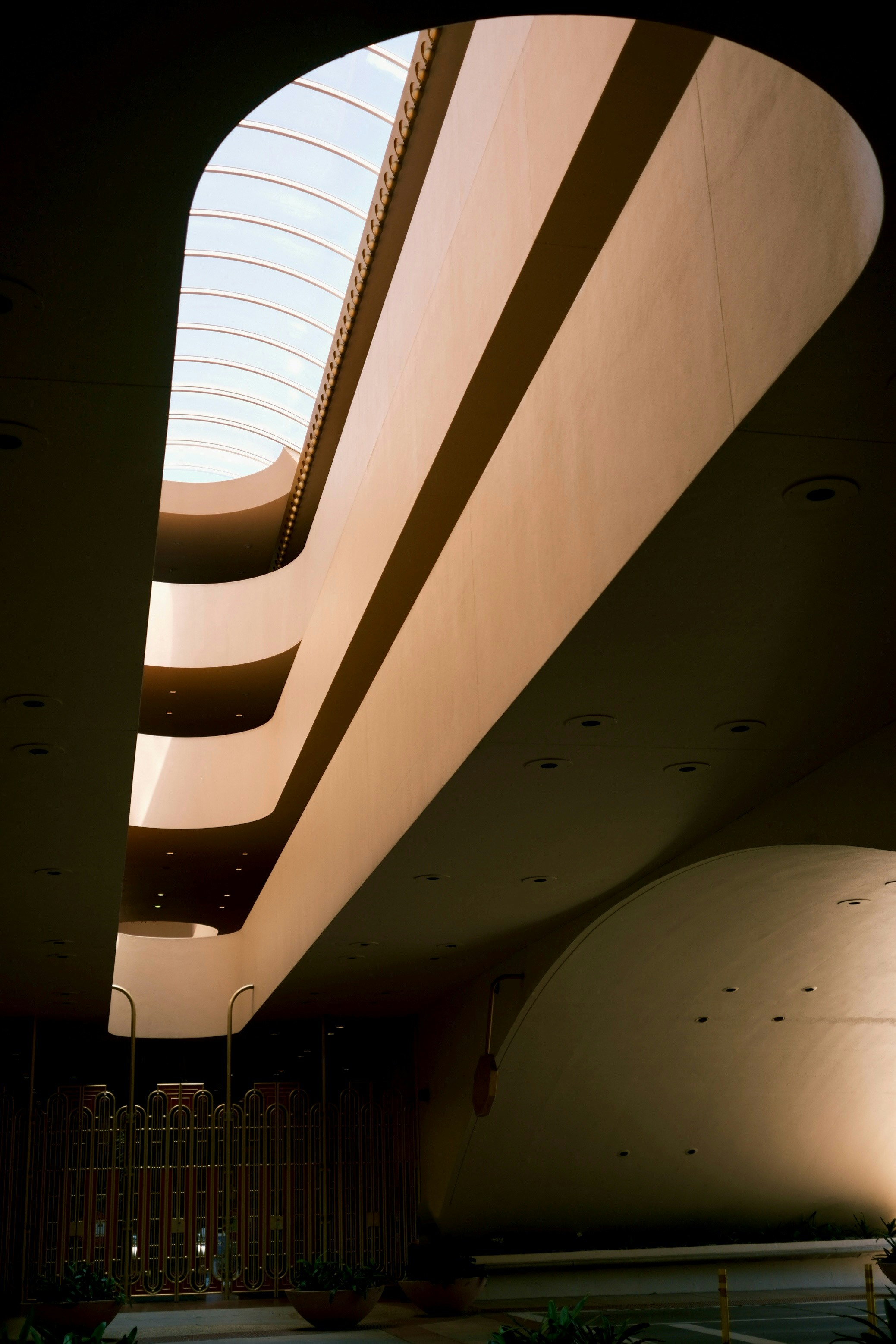 Sunlit Atrium Whispers: Architecture in Silent Curves