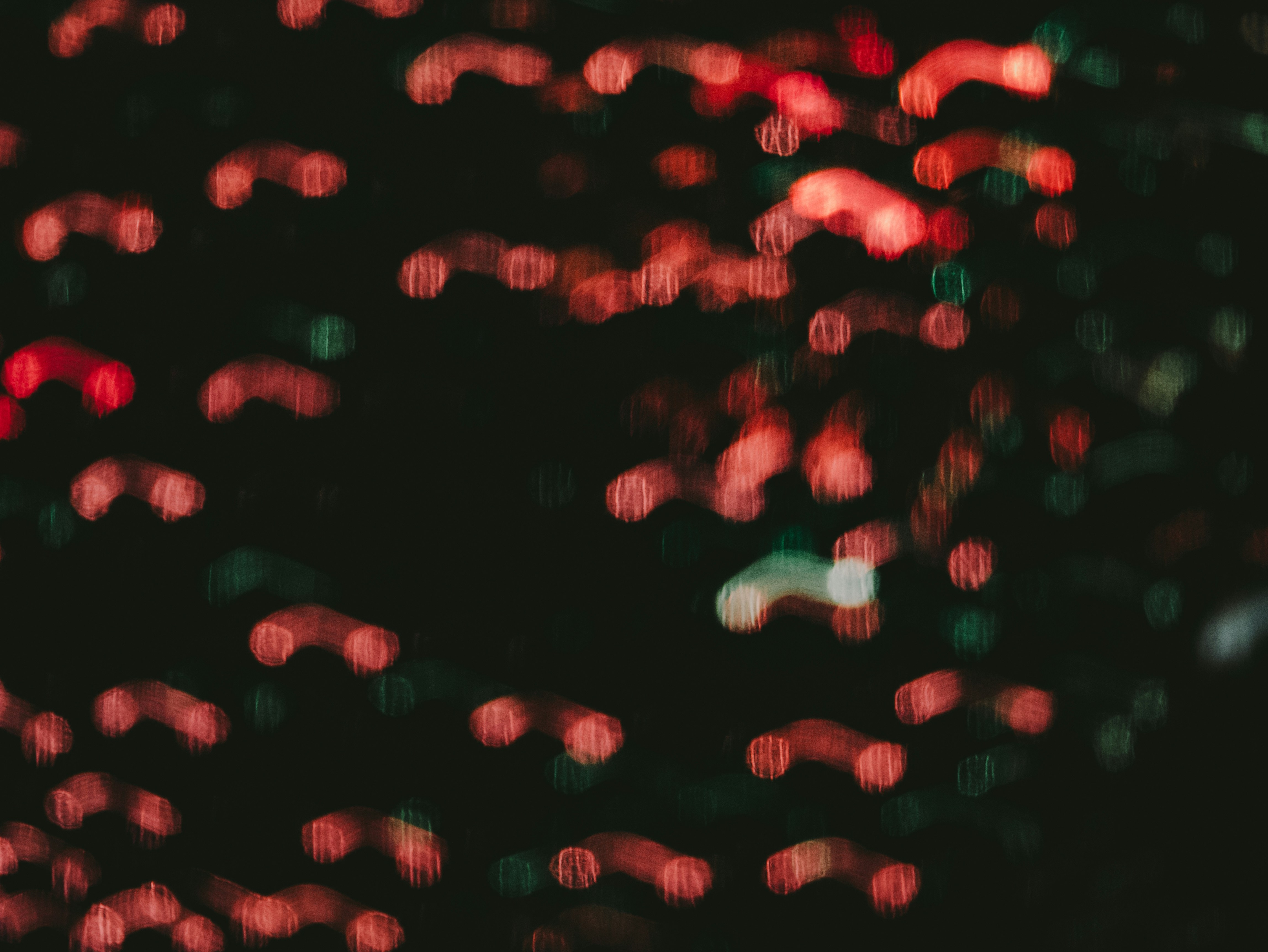 Midnight Neon Echoes: Soft Bokeh Across Velvet Darkness