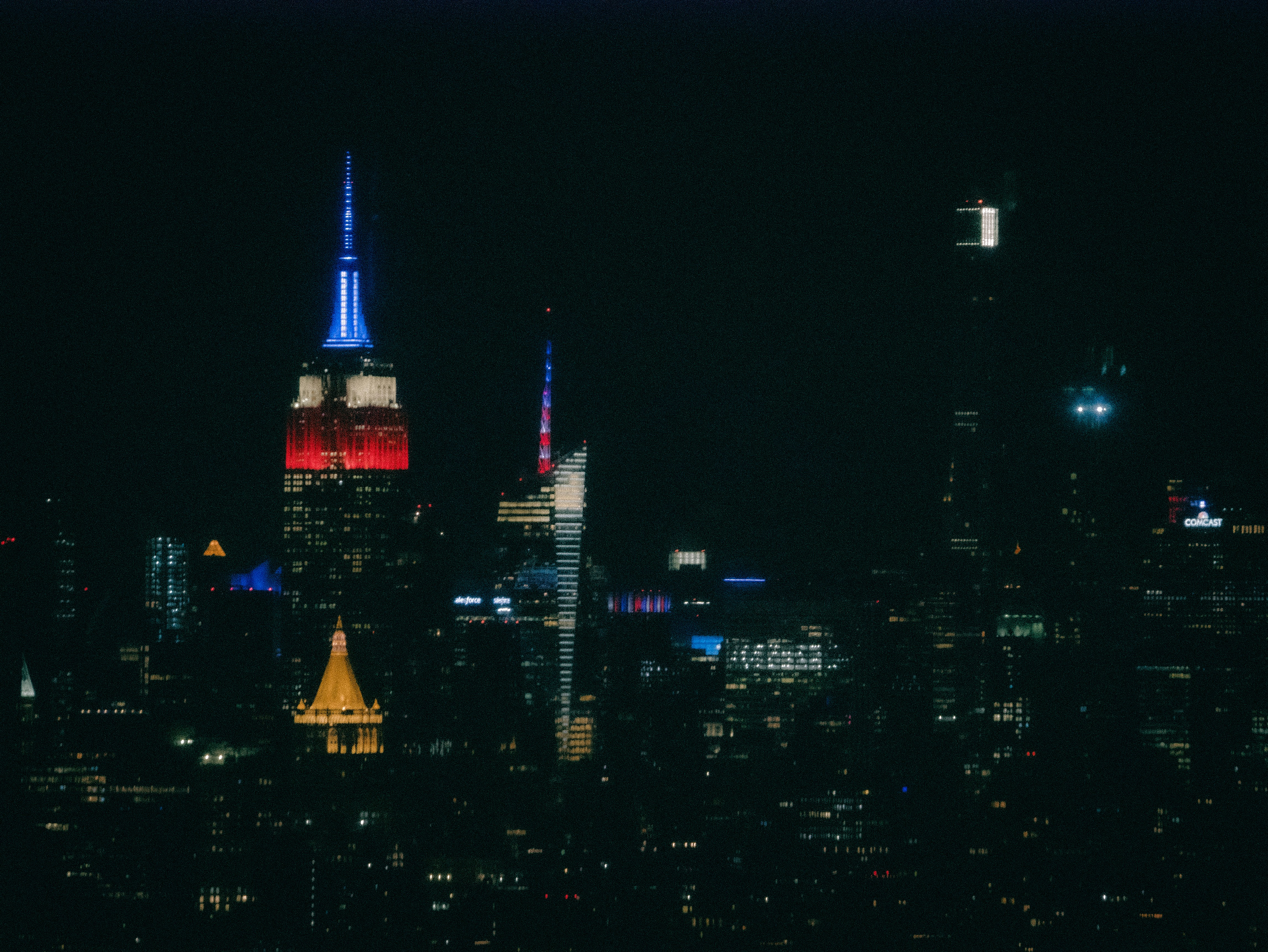 Neon Skyline at Midnight: Empire State Glow