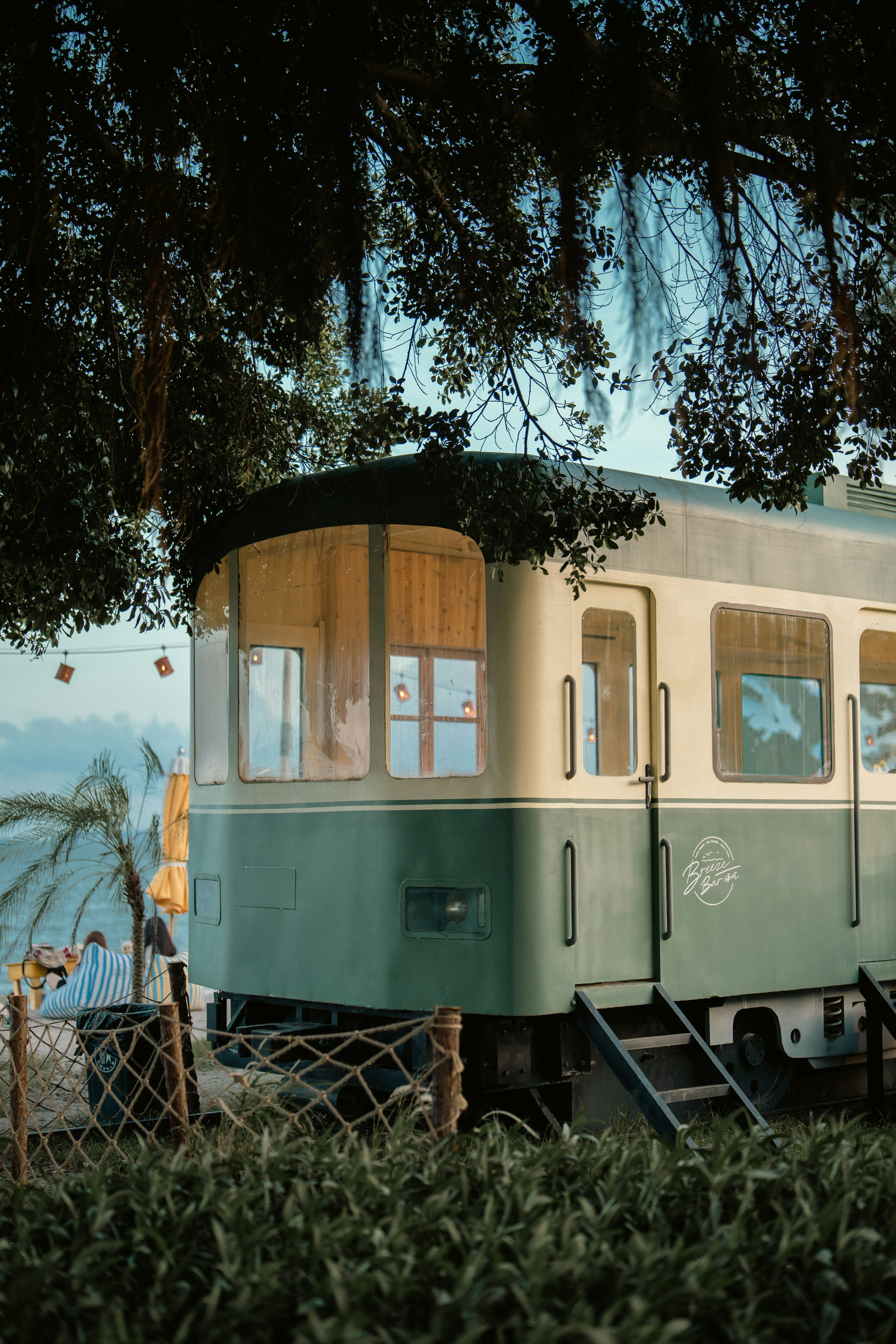 Coastal Carriage: A Seaside Getaway Resting on Rails